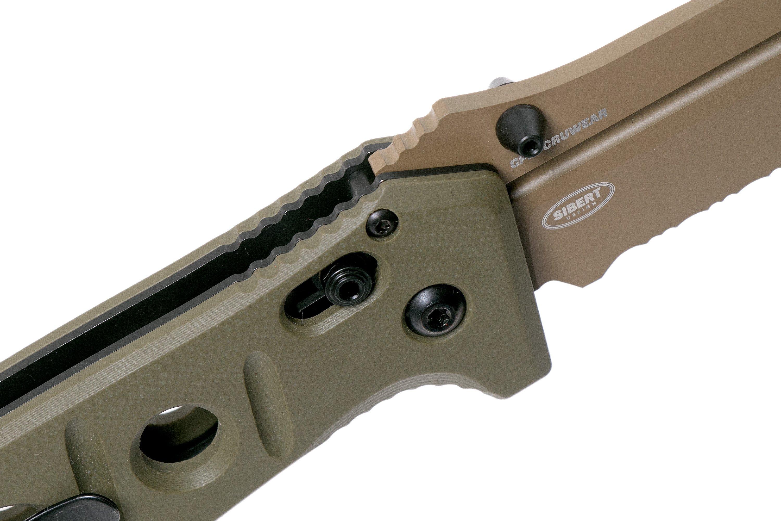 Benchmade 275SFE-2 Sibert Adamas OD Green G10, Flat Earth navalha ...