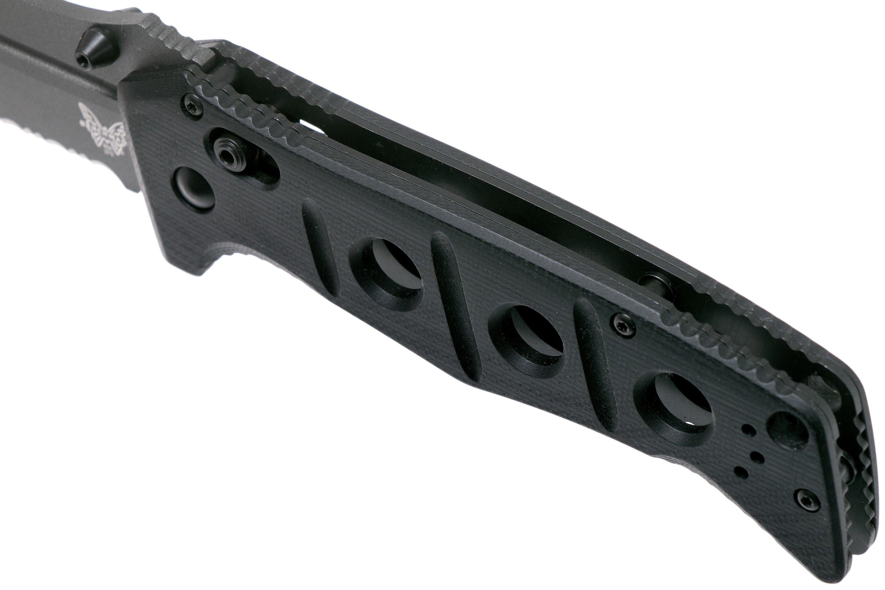Benchmade 275SGY-1 Sibert Adamas Black G10, Tungsten Grey navalha ...