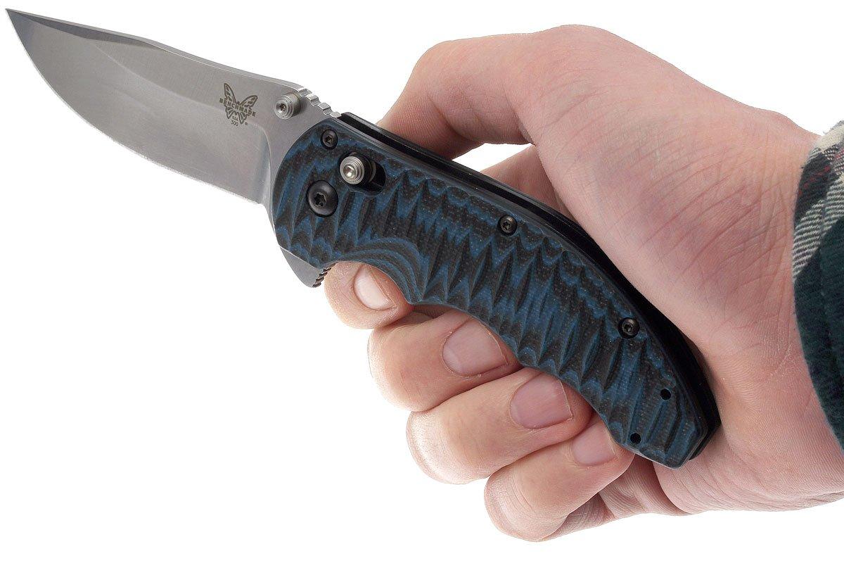 Benchmade 300-1 Axis Flipper, black/blue | Advantageously shopping at ...