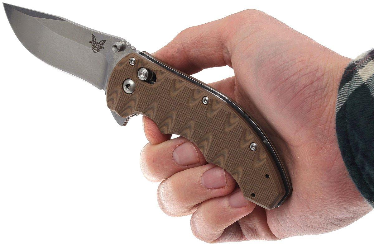 Benchmade 300 Axis Flipper, sand colour | Advantageously shopping at ...