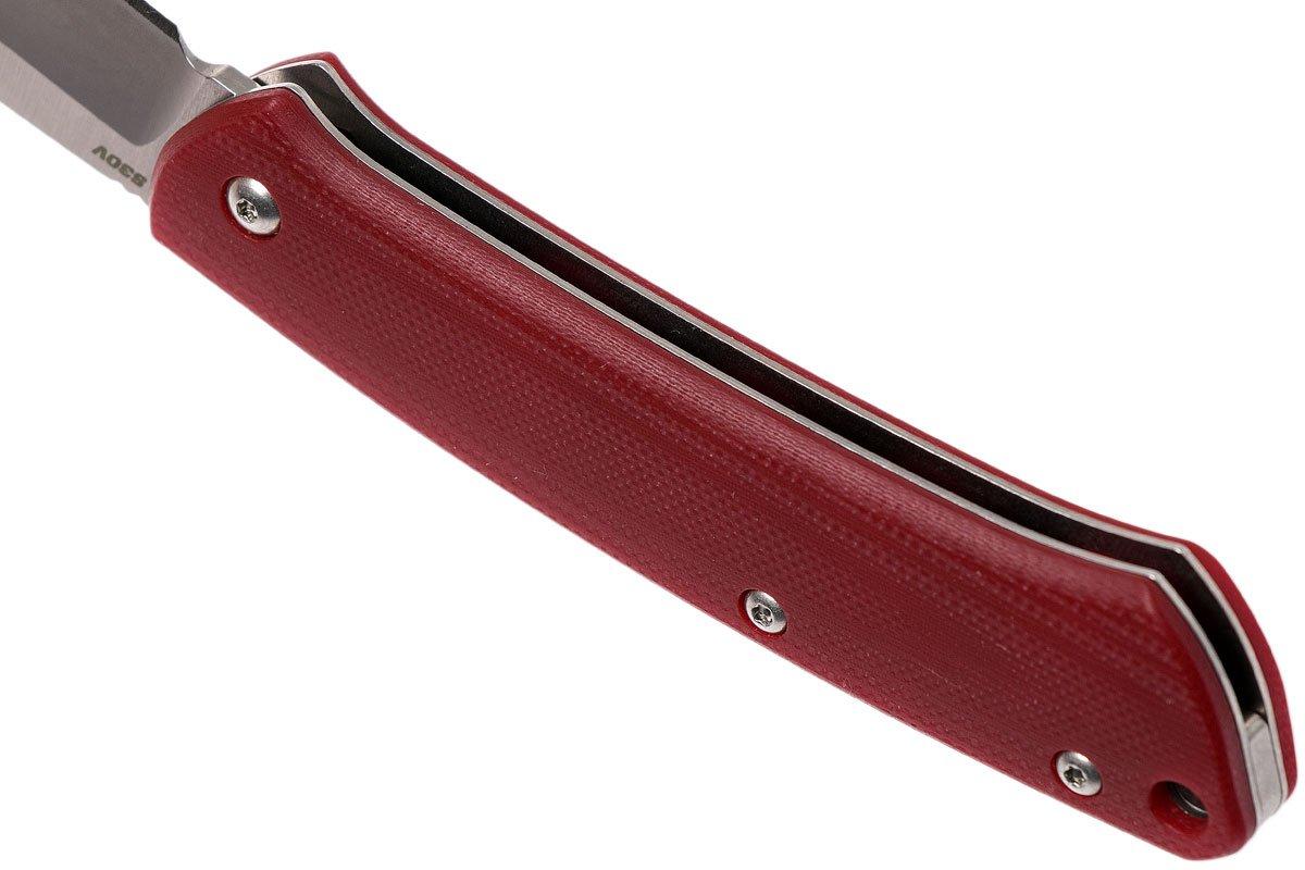 Benchmade Proper 318-1 Clippoint, Red G10 Slipjoint pocket knife ...