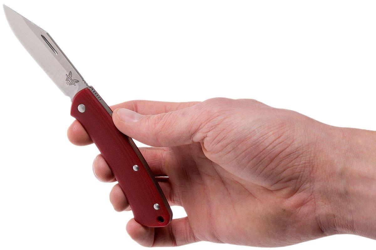 Benchmade Proper 318-1 Clippoint, Red G10 navaja Slipjoint | Compras ...