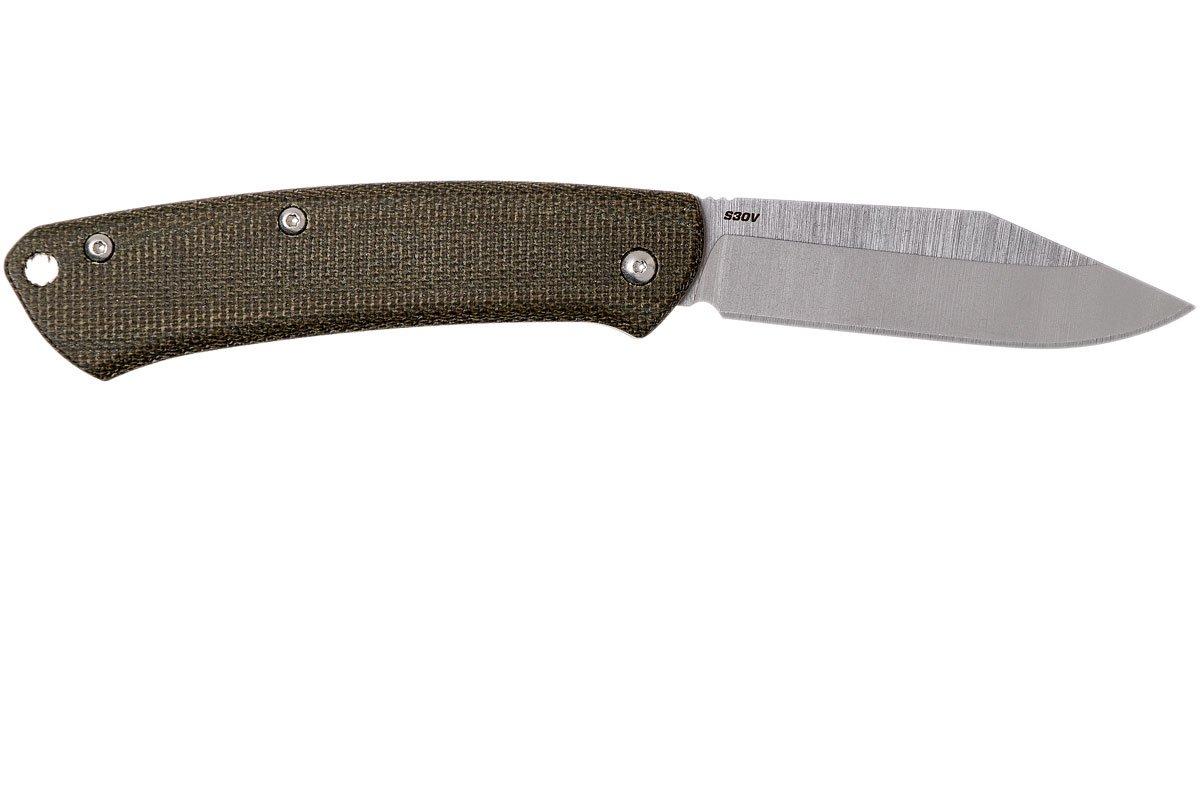 Benchmade Proper 318 Clippoint, Canvas Micarta Slipjoint pocket knife ...