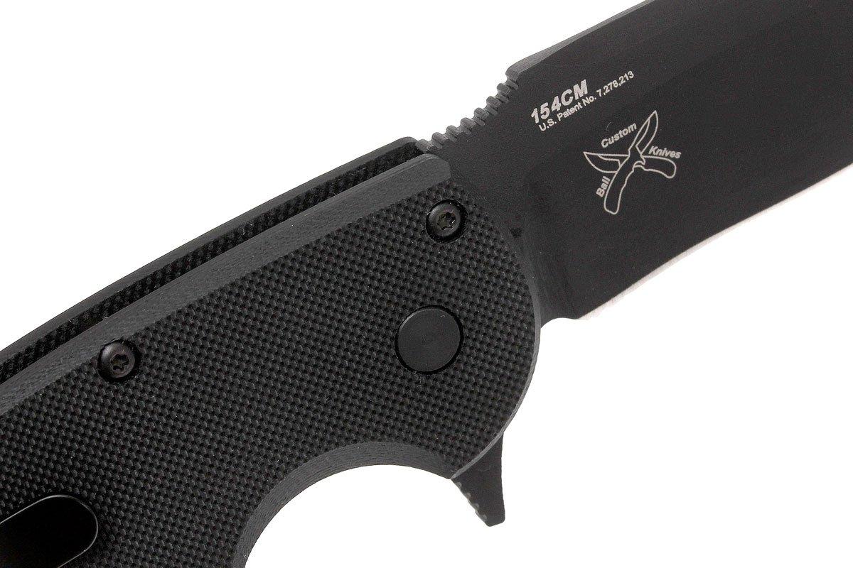 Benchmade 320BK Ball Precinct Flipper - Black blade | Advantageously ...