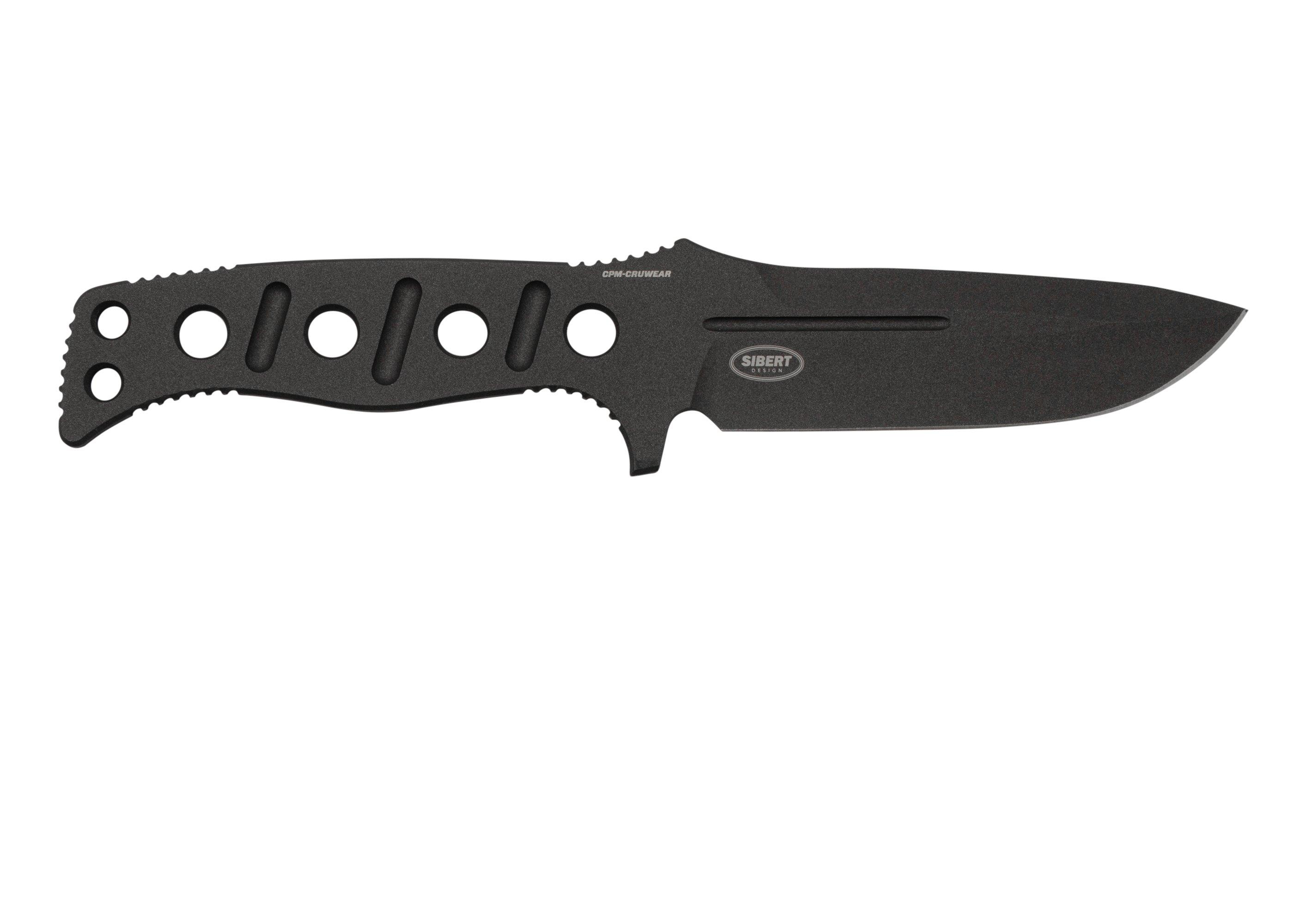 Benchmade 375BK-1 Cobalt Black, Sibert Adamas fixed knife, Shane Sibert ...