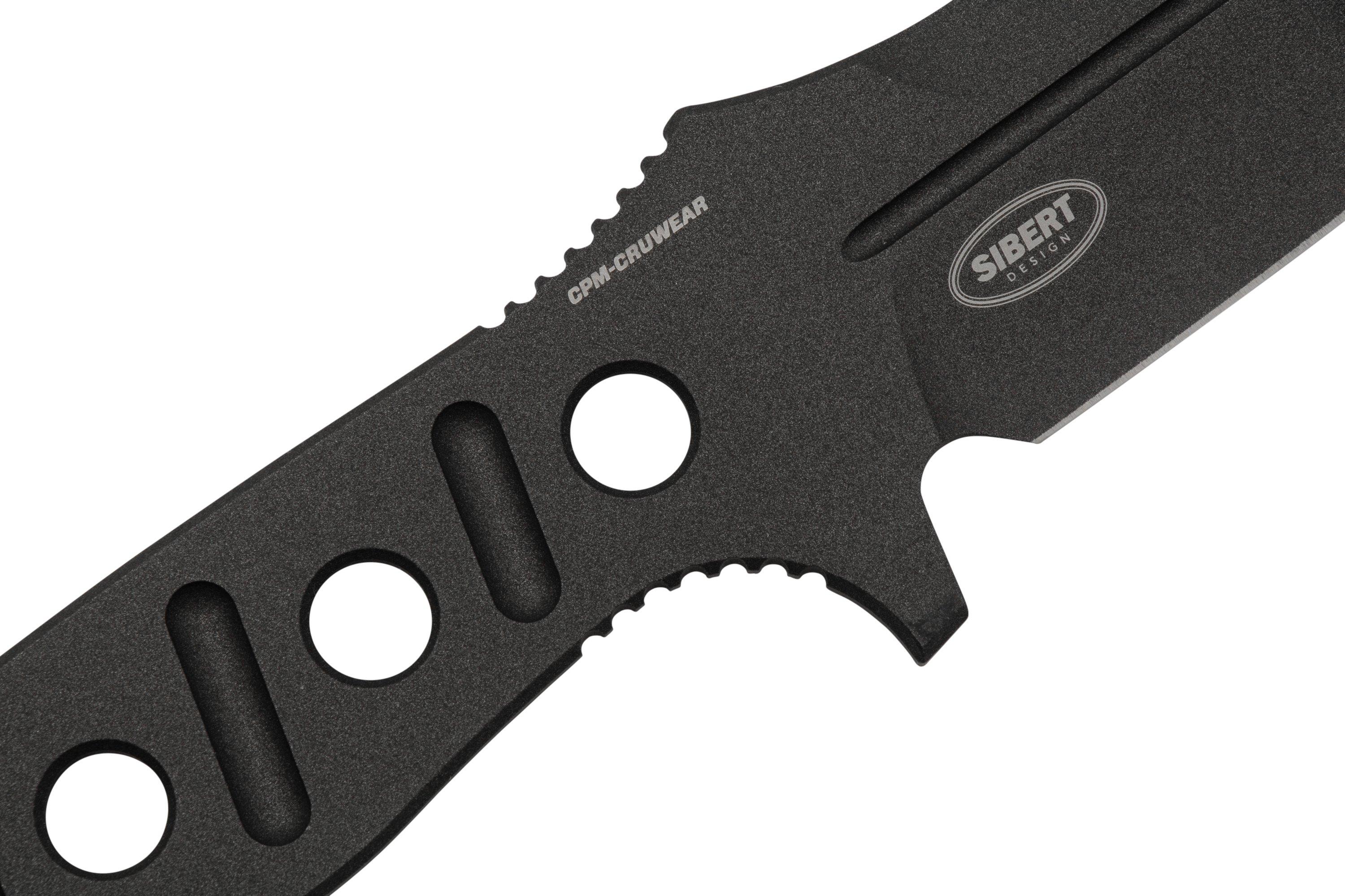 Benchmade 375BK-1 Cobalt Black, Sibert Adamas fixed knife, Shane Sibert ...