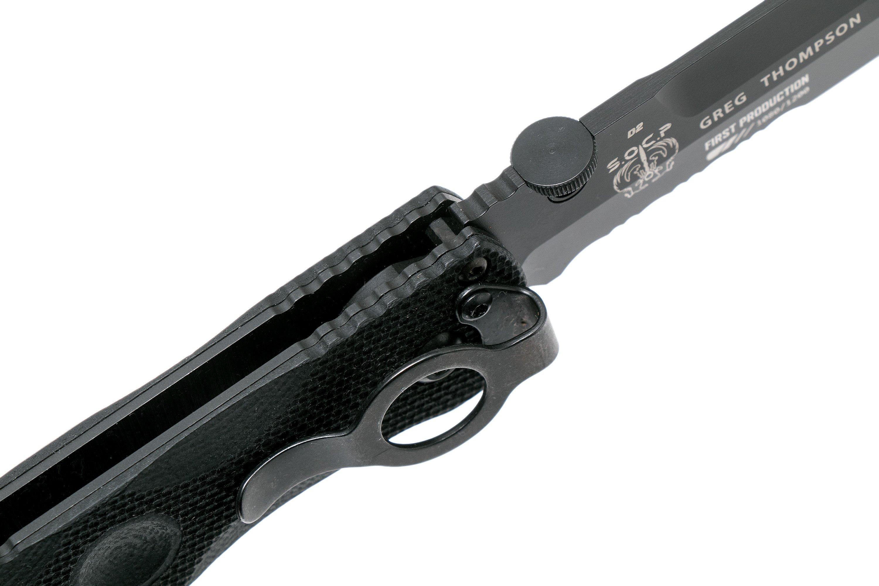 Benchmade SOCP 4.5 390SBK pocket knife, Greg Thompson design ...