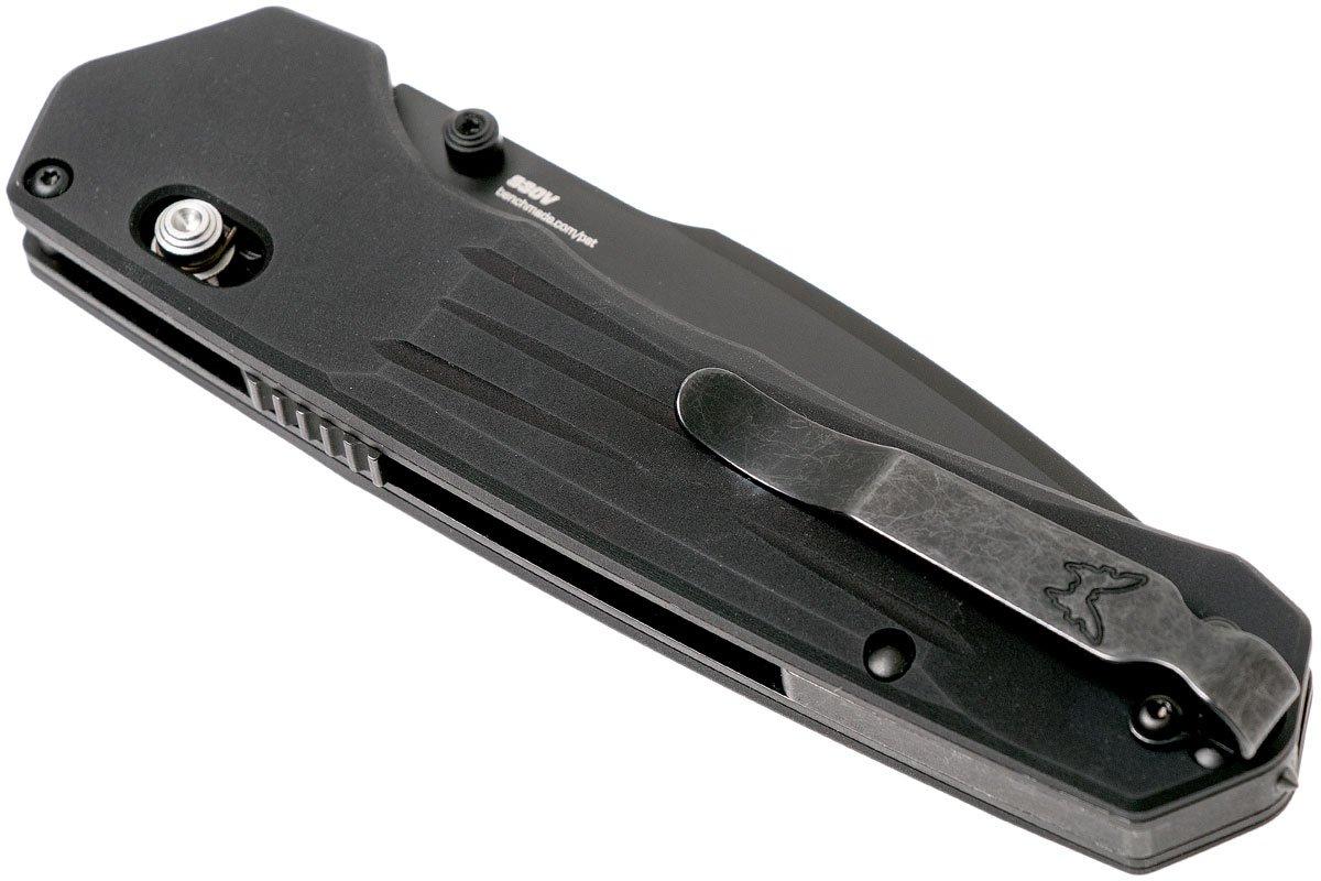 Benchmade Vallation 407SBK serrated black blade, pocket knife ...
