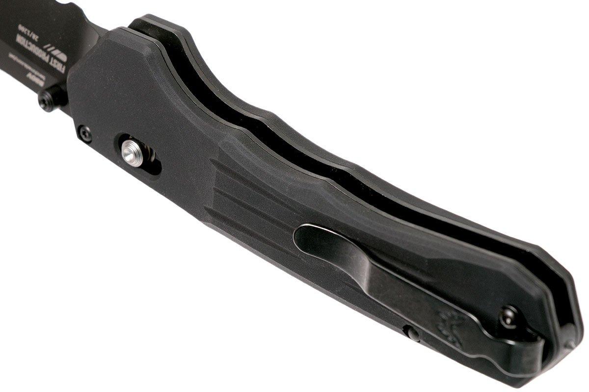 Benchmade Vallation 407SBK serrated black blade, pocket knife ...