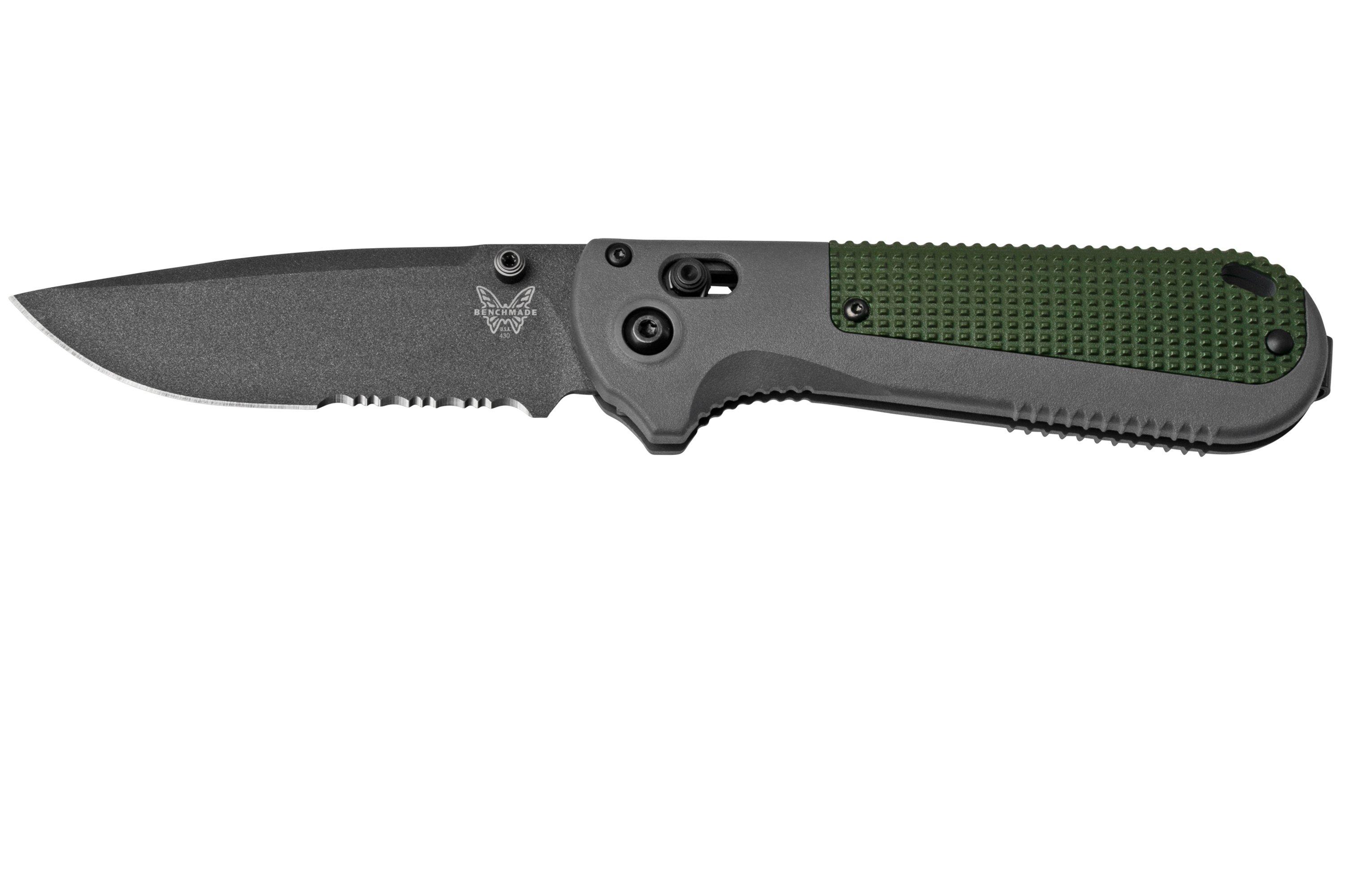 Benchmade Redoubt 430SBK Serrated pocket knife | Advantageously ...