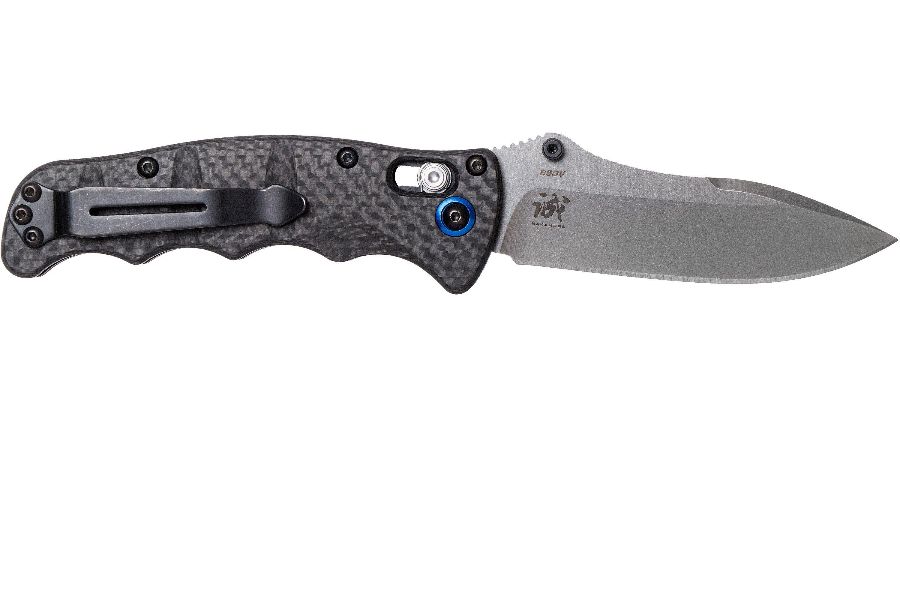 Benchmade 484-1 Nakamura Carbon fibre S90V pocket knife ...