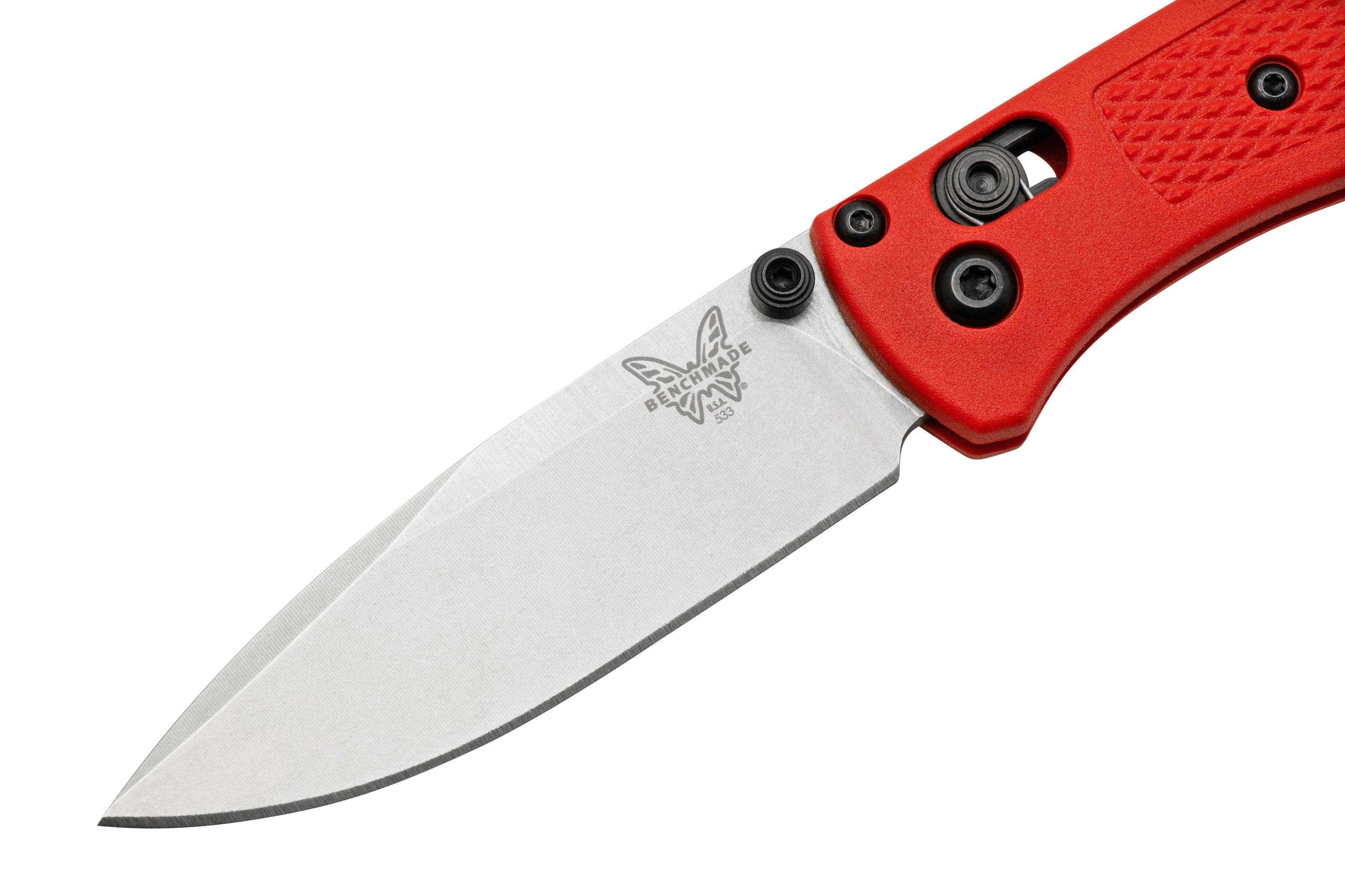 Benchmade Mini Bugout 533-04, Mesa Red Grivory, coltello da tasca ...