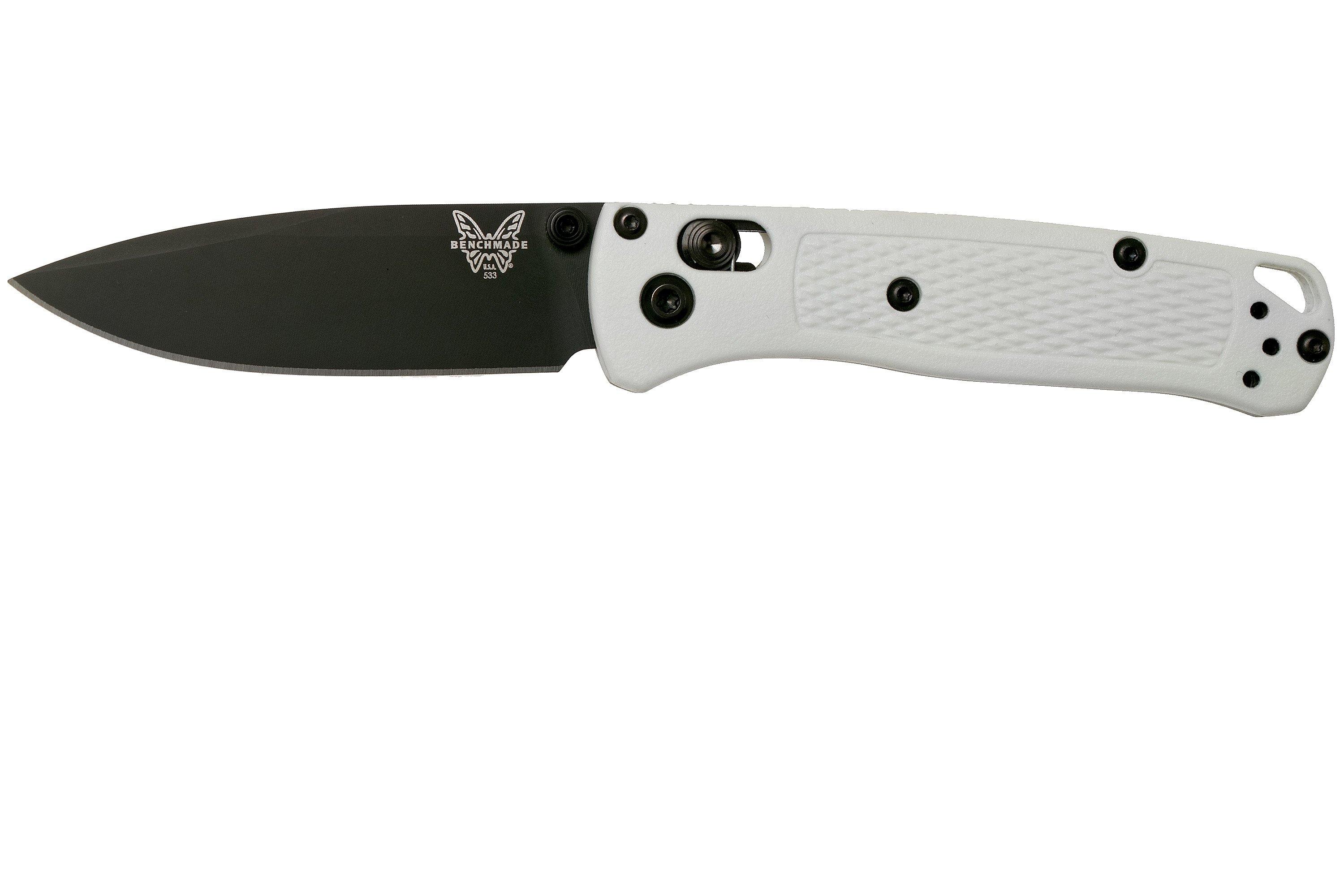 Benchmade Mini Bugout 533BK-1 White pocket knife | Advantageously ...