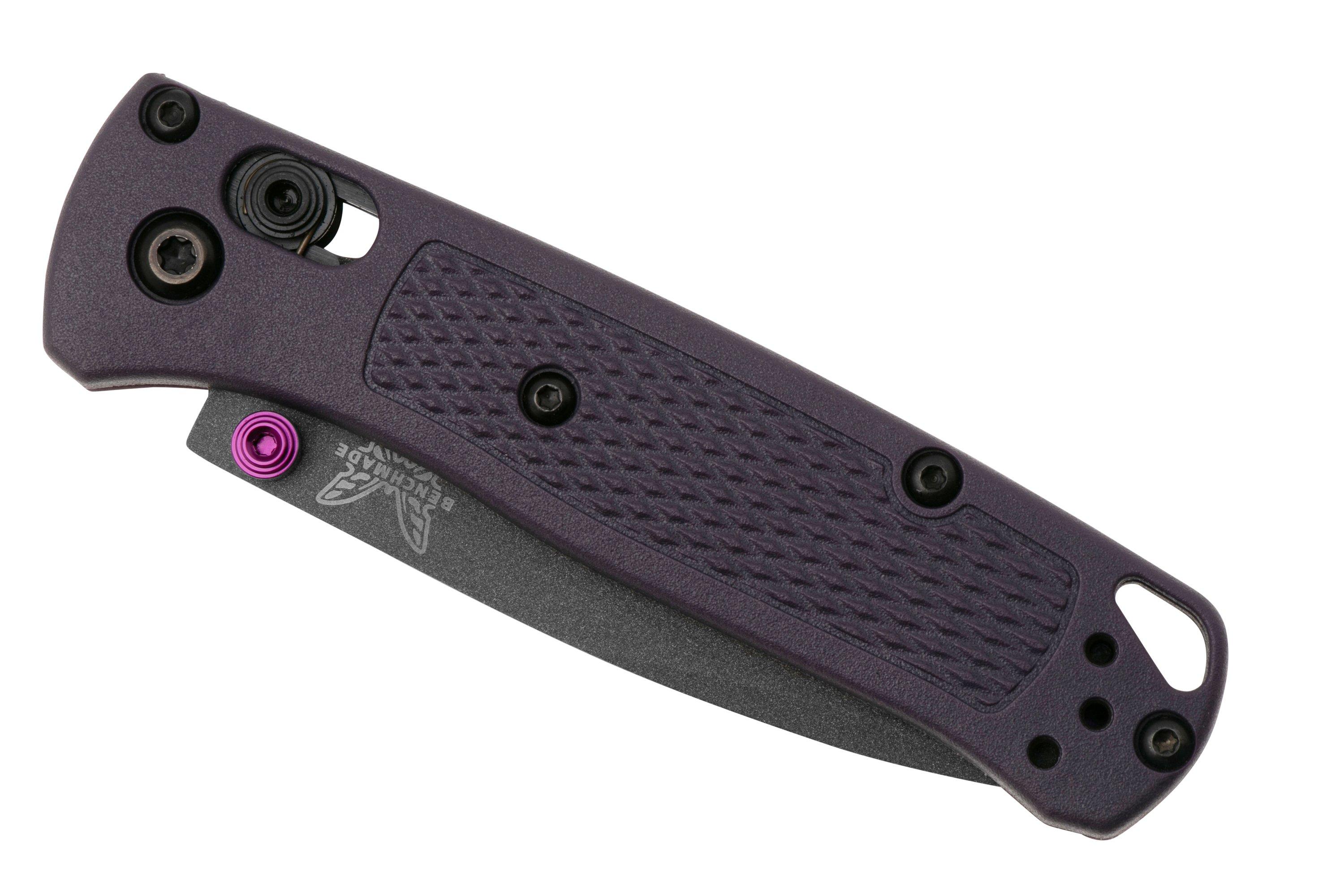 Benchmade Mini Bugout 533GY-09 Cerakote S30V, Purple Grivory, pocket ...