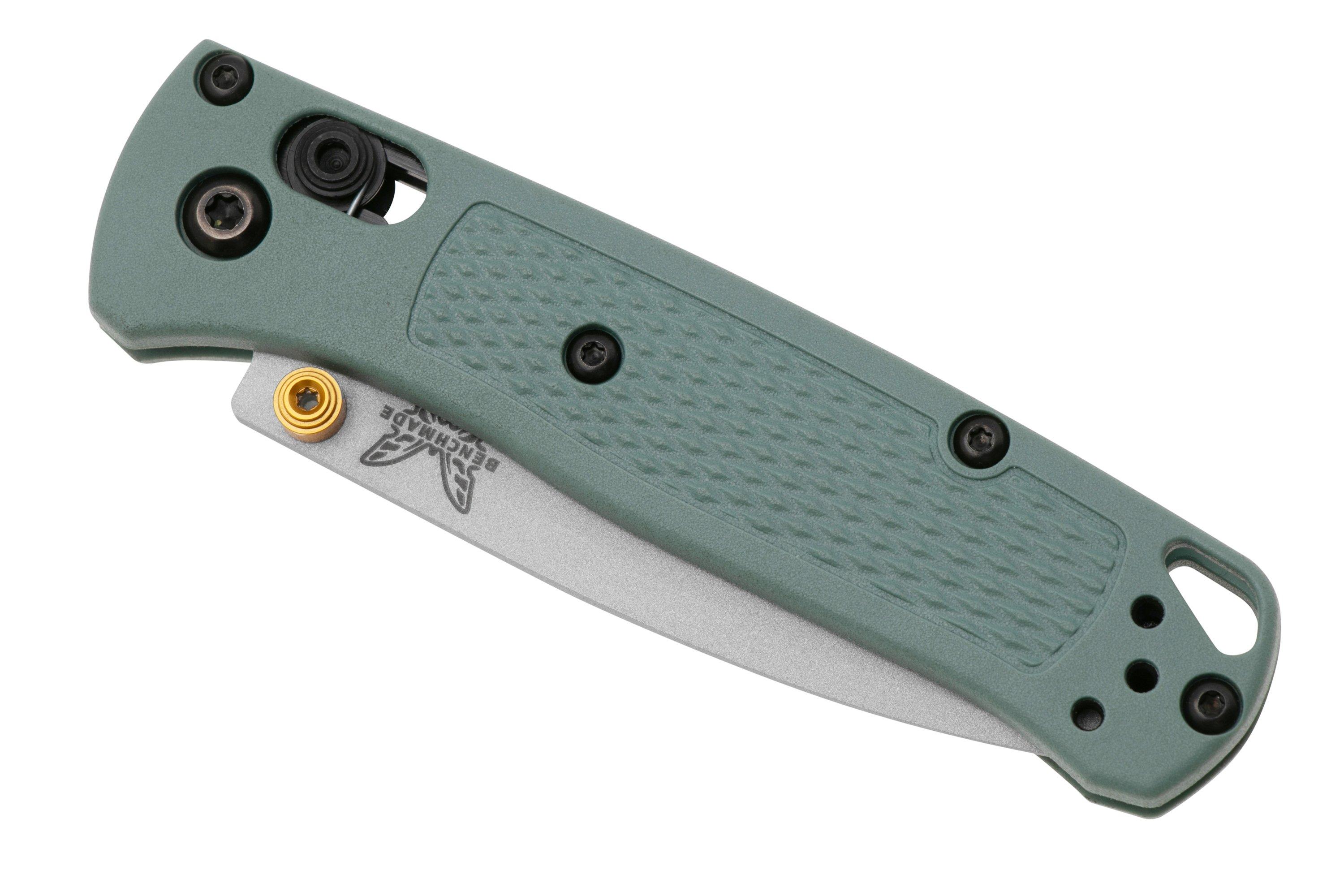 Benchmade Mini Bugout 533SL-07 Crushed Silver Cerakote CPM S30V, Sage ...