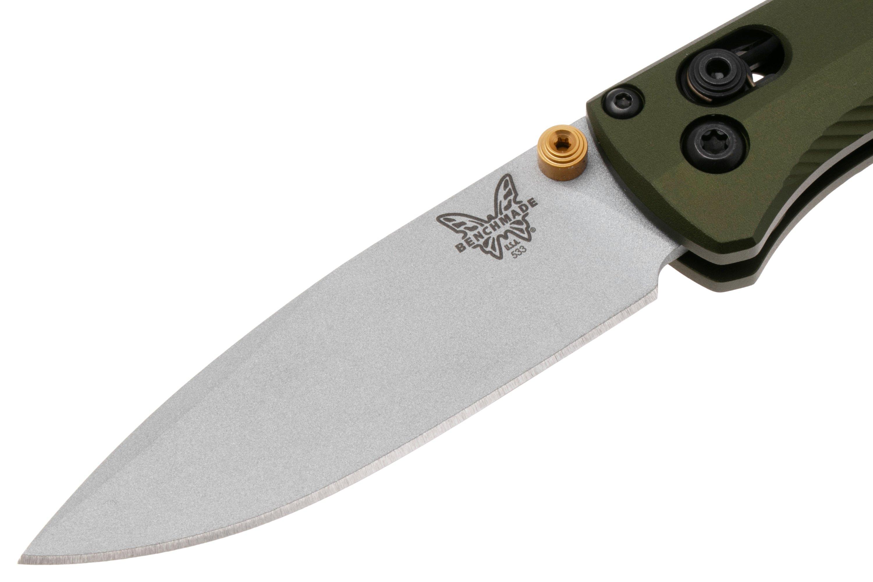 Benchmade Mini Bugout 533SL-10 Crushed Silver Cerakote CPM S90V ...
