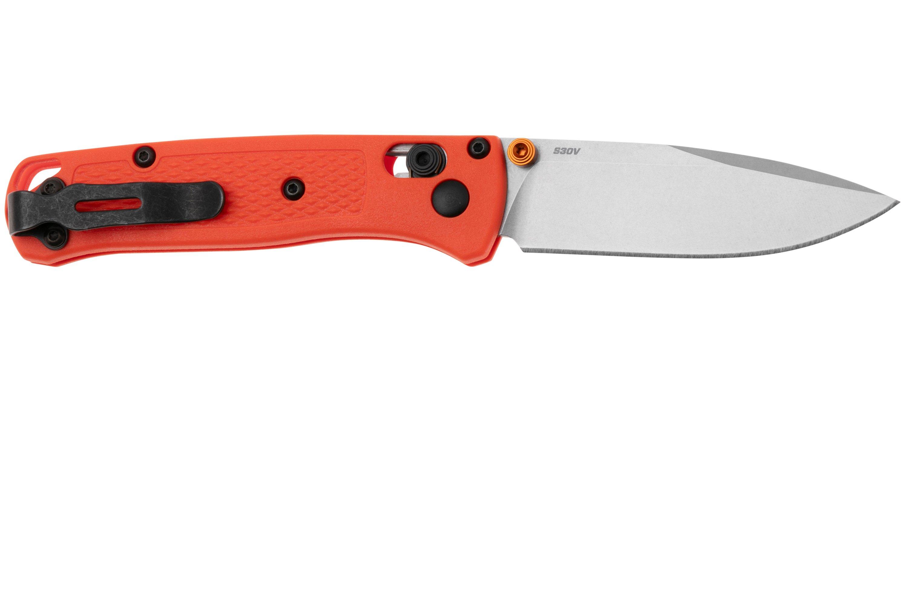 Benchmade Mini Bugout 533 Orange pocket knife | Advantageously shopping ...