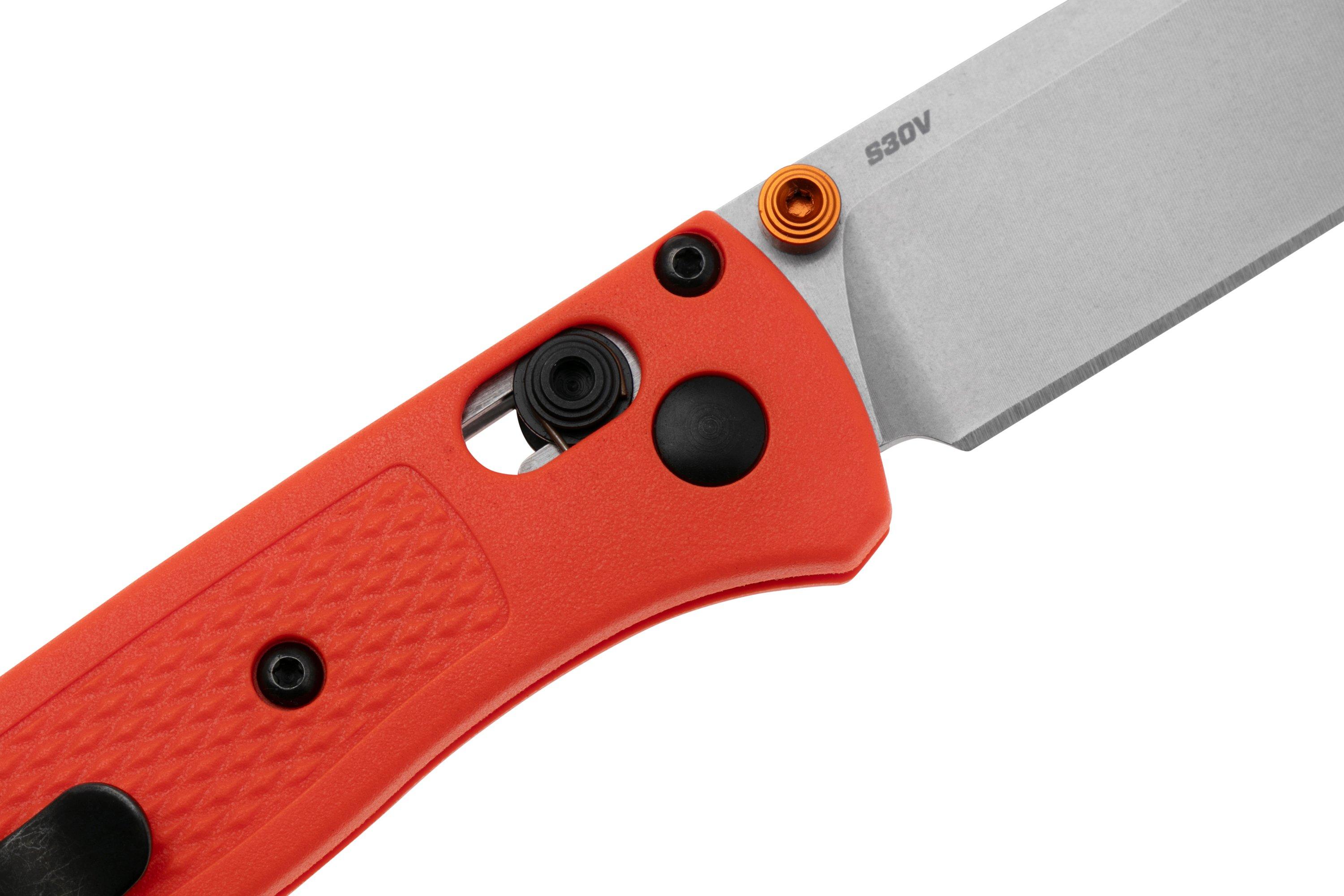 Benchmade Mini Bugout 533 Orange pocket knife | Advantageously shopping ...