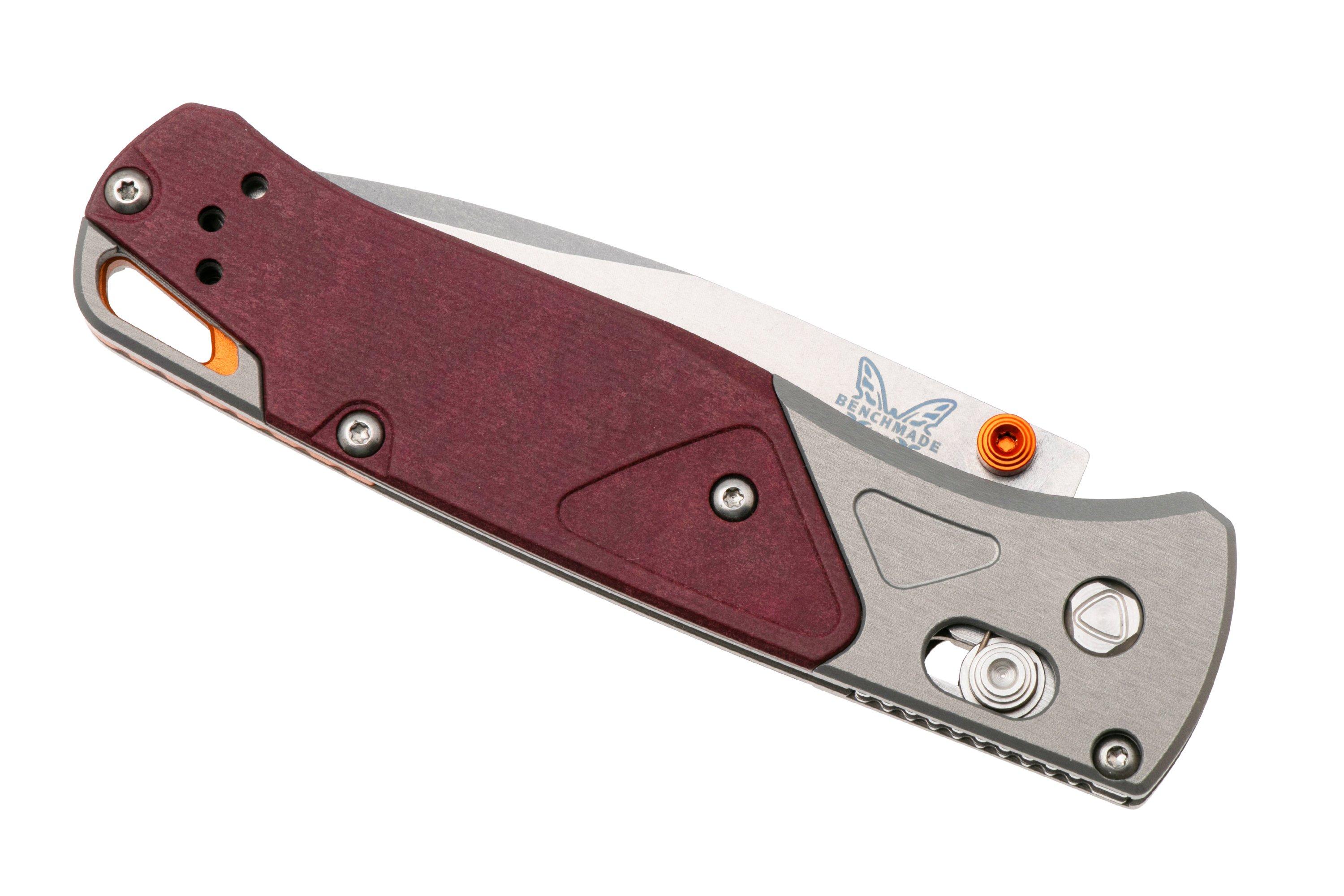 Benchmade Bugout 535-09 Stonewashed CPM S90V, Gray Aluminum Redstone ...