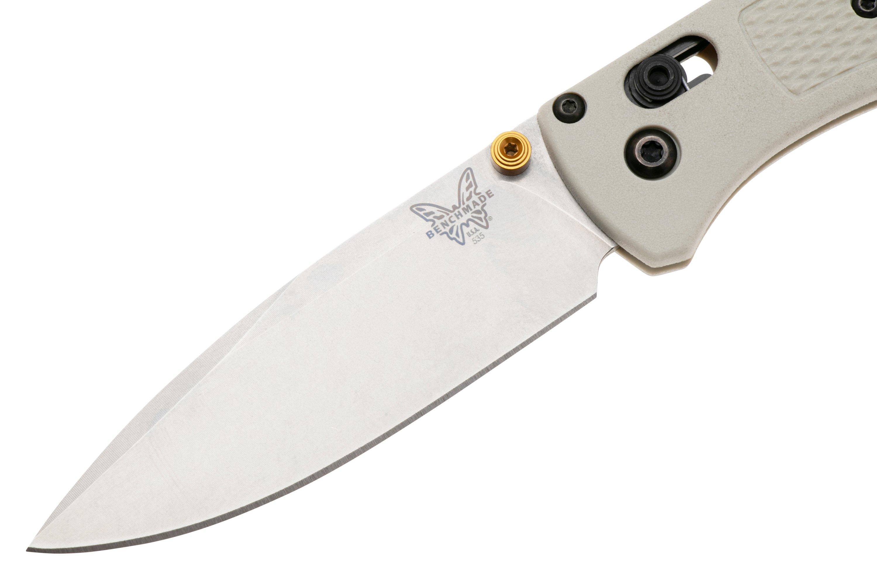 Benchmade Bugout 535-12 Stonewashed CPM S30V, Tan Grivory, coltello da ...