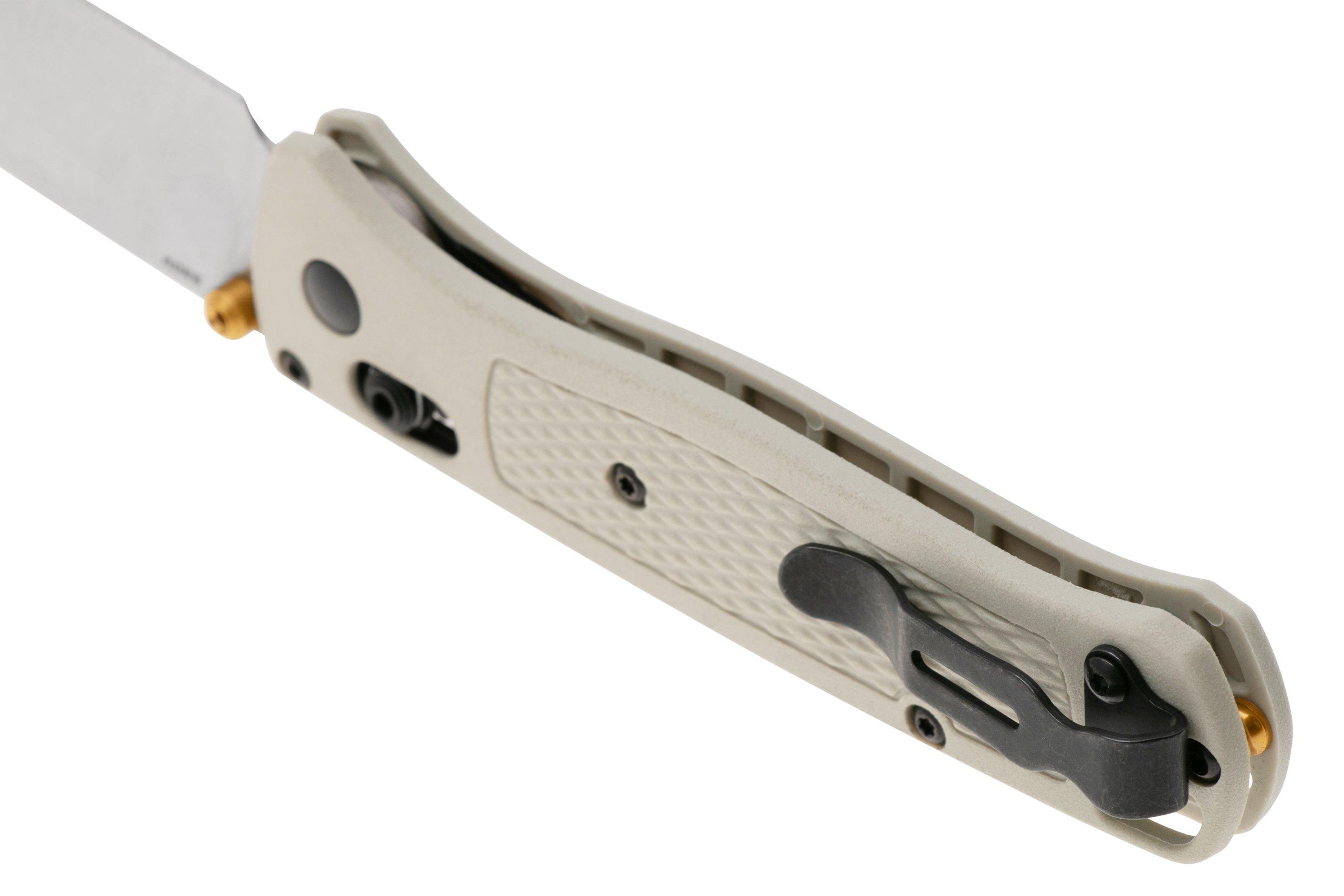 Benchmade Bugout 535-12 Stonewashed CPM S30V, Tan Grivory ...