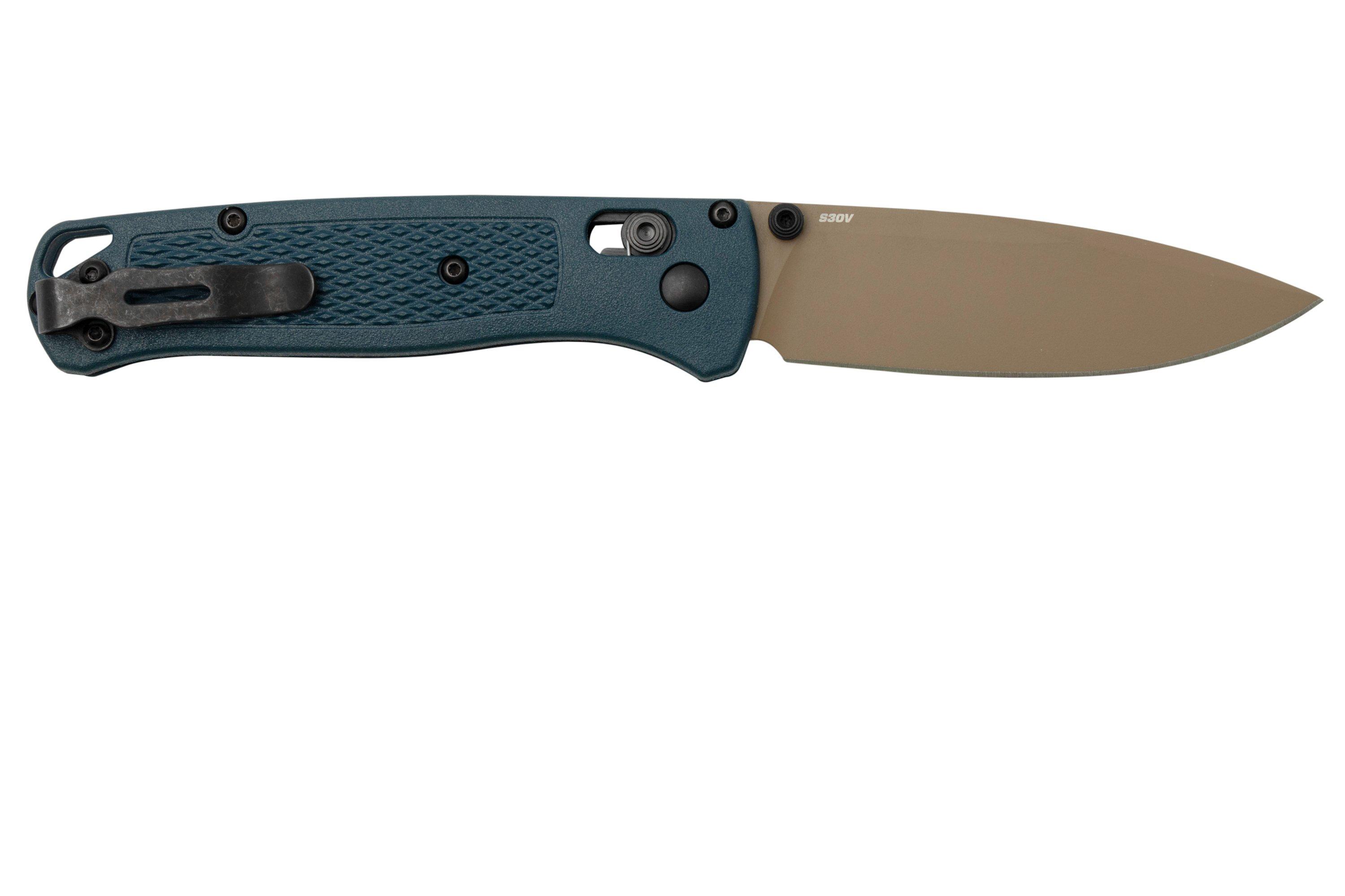 Benchmade Bugout 535FE-05 Crater Blue Grivory, Flat Dark Earth Cerakote ...