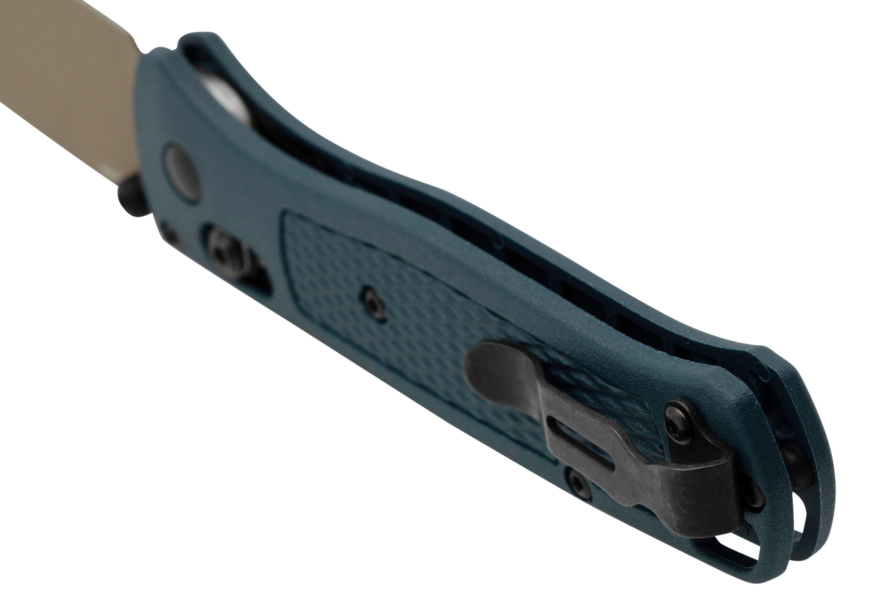 Benchmade Bugout 535FE-05 Crater Blue Grivory, Flat Dark Earth Cerakote ...