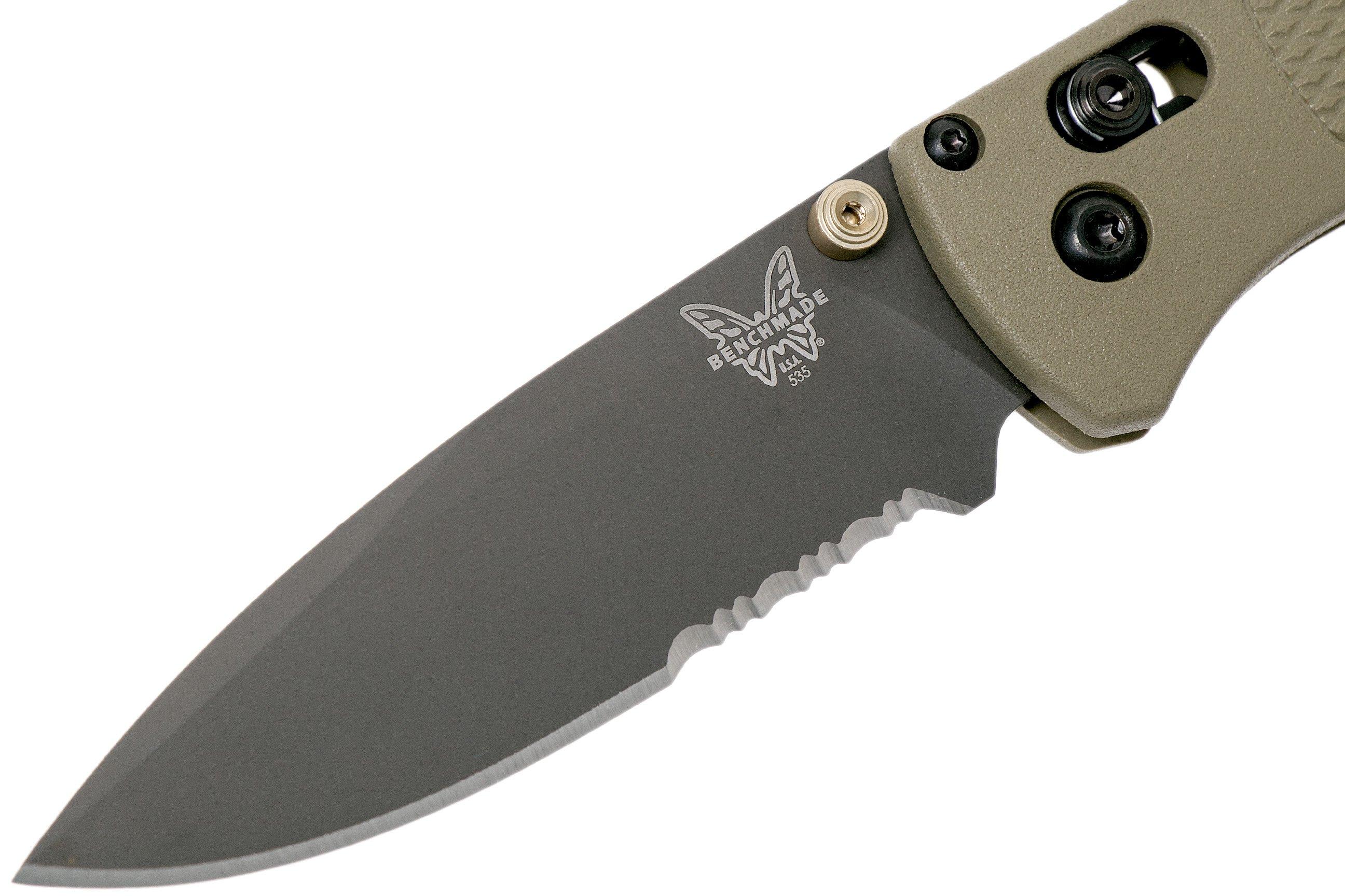 Benchmade Bugout 535SGRY-1 - Serrated Ranger verde coltello da tasca ...