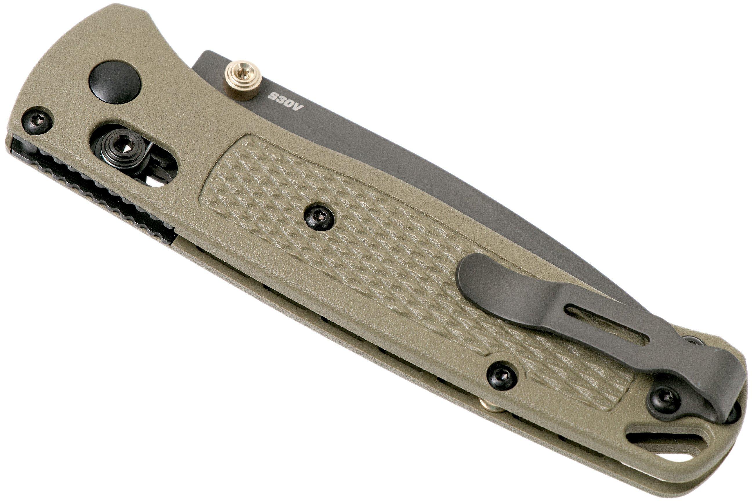 Benchmade Bugout 535SGRY-1 - Serrated Ranger green pocket knife ...