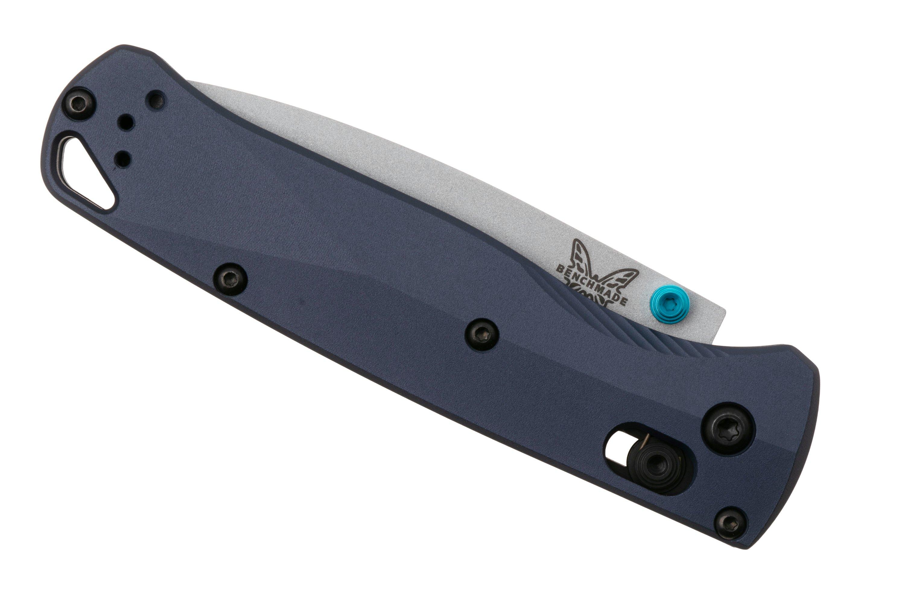 Benchmade Bugout 535SL-13 Crushed Silver Cerakote CPM S90V, Crater Blue ...