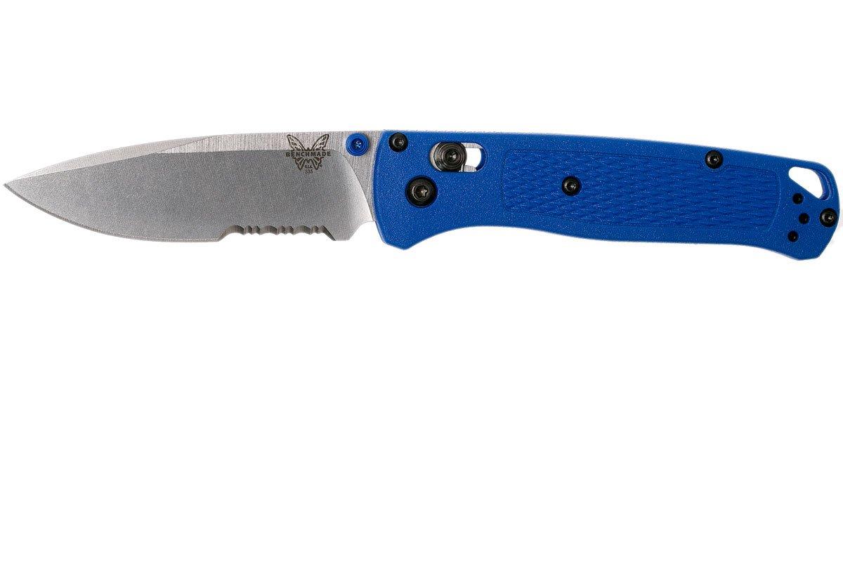 Benchmade Bugout 535S pocket knife, partially serrated | Advantageously ...
