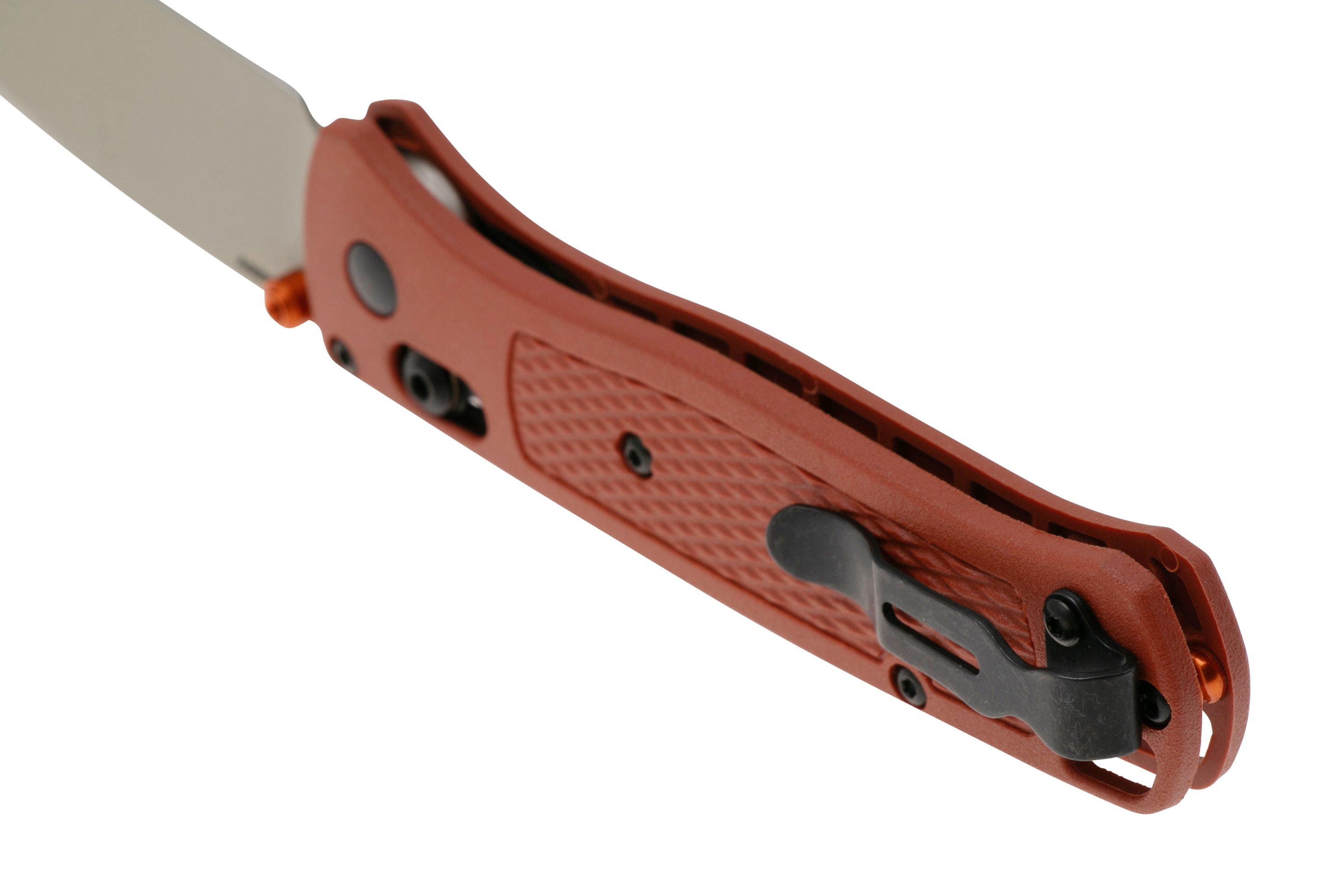 Benchmade Bugout 535TN-10 Cerakote S30V, Rust Orange Grivory, pocket ...