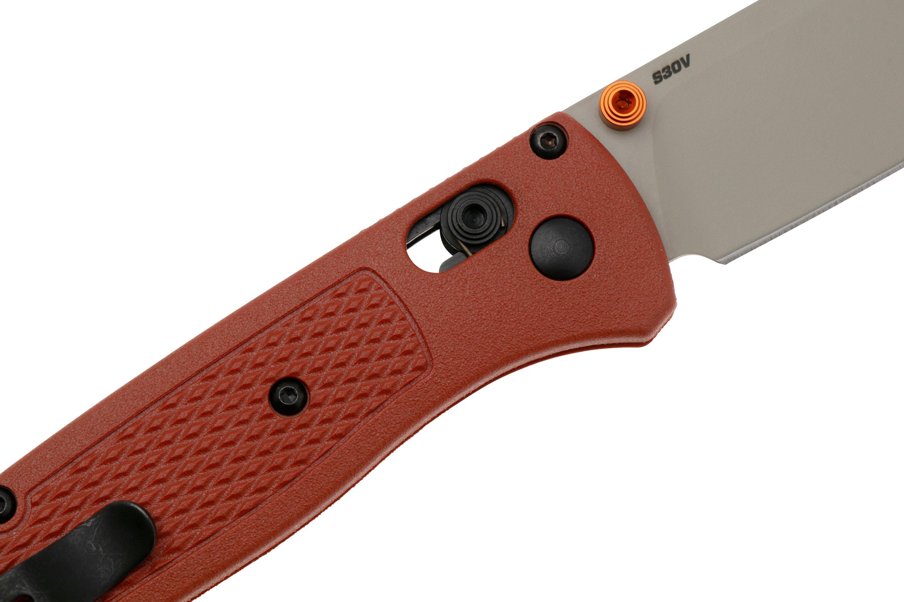 Benchmade Bugout 535TN-10 Cerakote S30V, Rust Orange Grivory ...