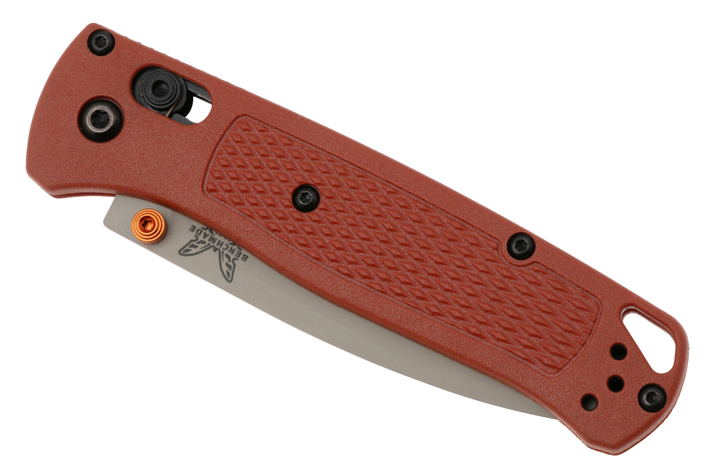Benchmade Bugout 535TN-10 Cerakote S30V, Rust Orange Grivory, pocket ...