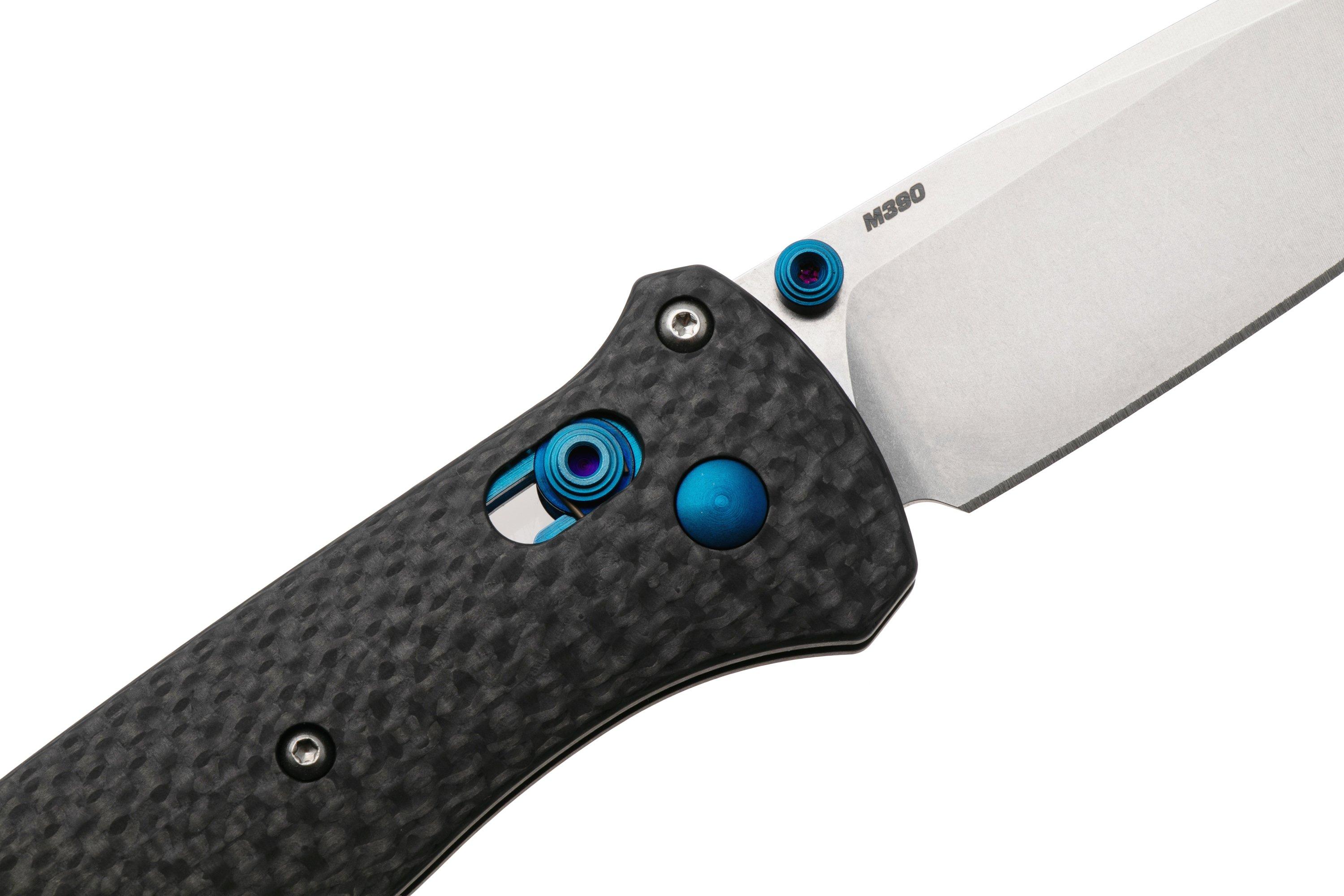 Benchmade Bailout 537-09 Böhler M390, Carbon Fiber, Sapphire Blue ...