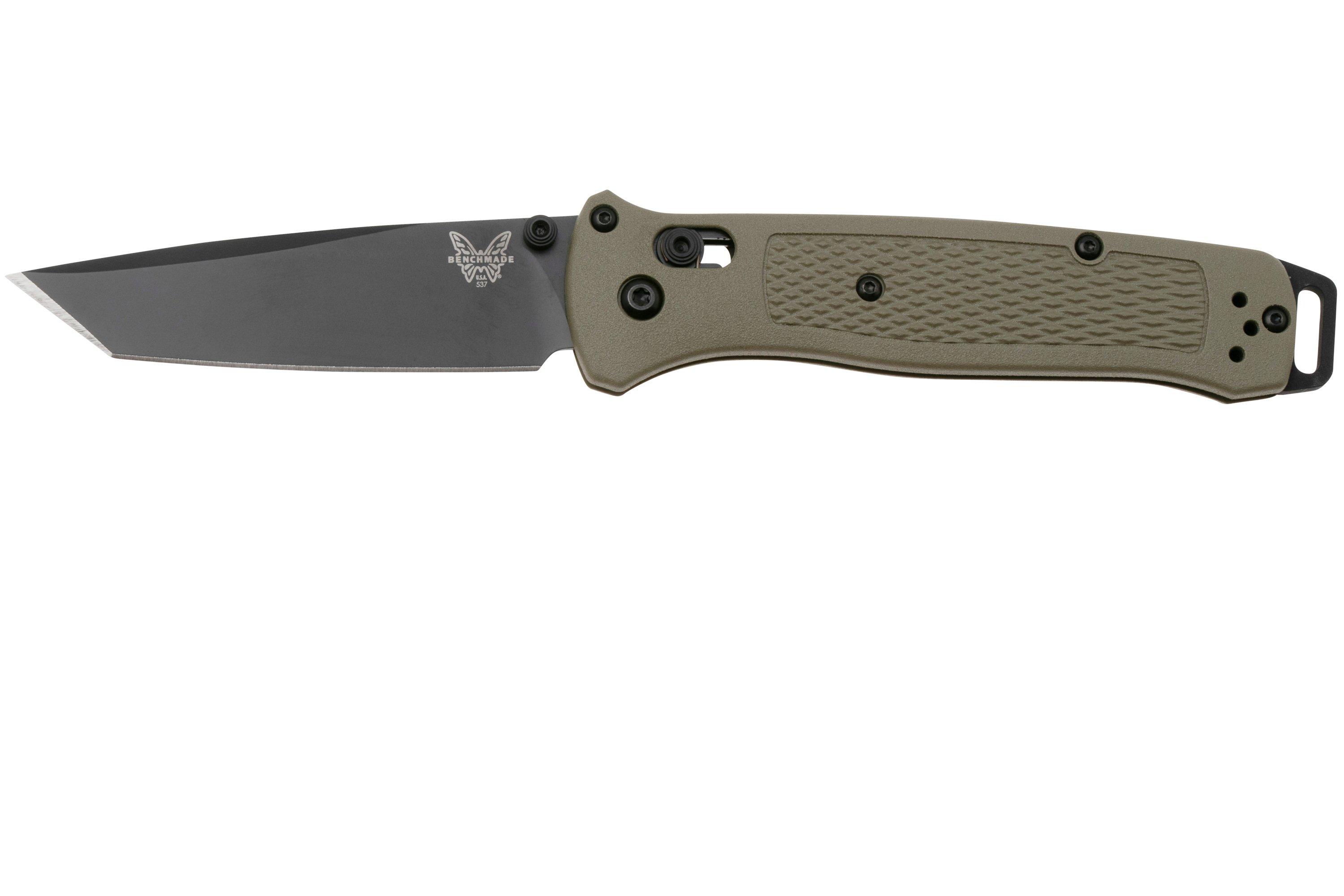 Benchmade Bailout 537BK-06 Black Cerakote CPM S30V, Ranger Green ...