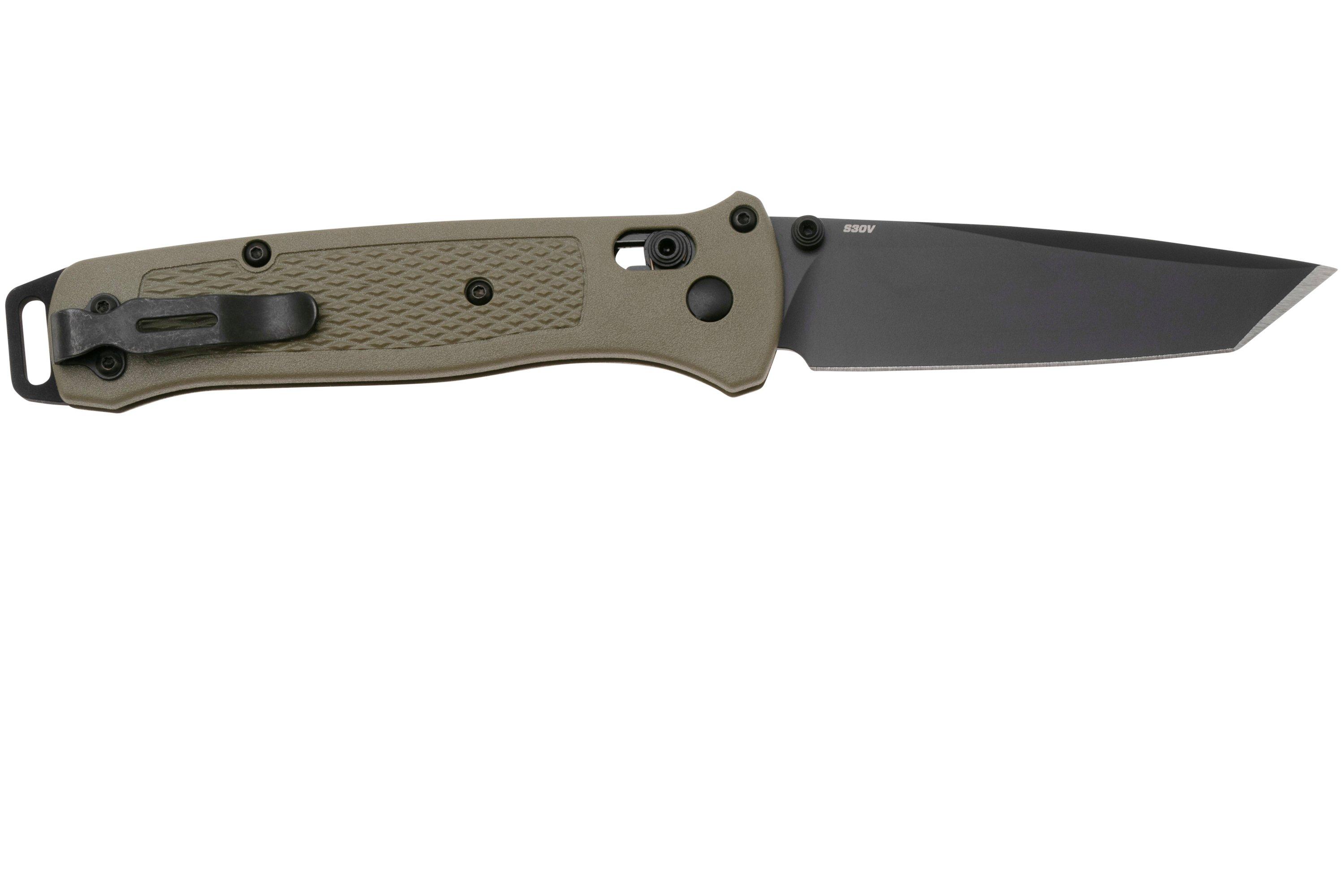 Benchmade Bailout 537BK-06 Black Cerakote CPM S30V, Ranger Green ...
