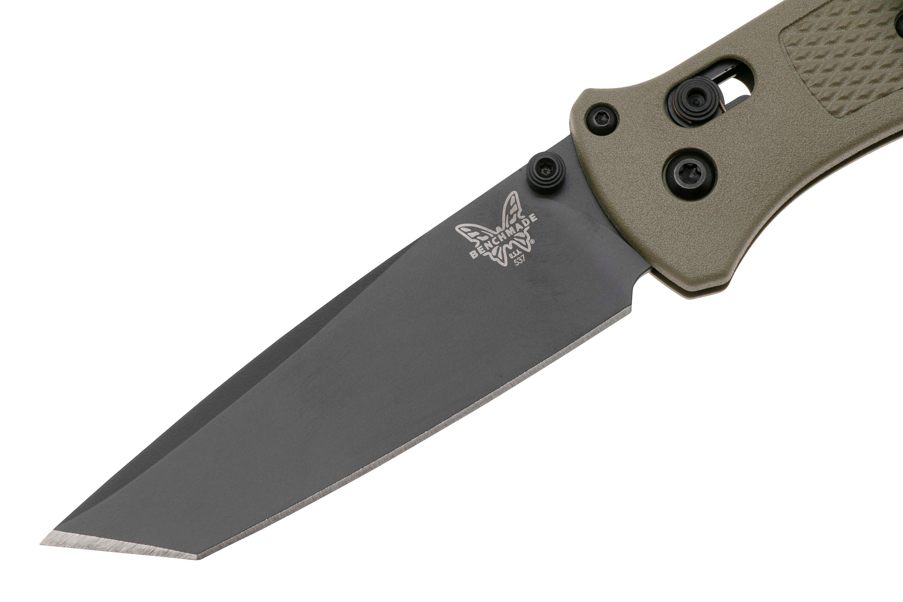Benchmade Bailout 537BK-06 Black Cerakote CPM S30V, Ranger Green ...