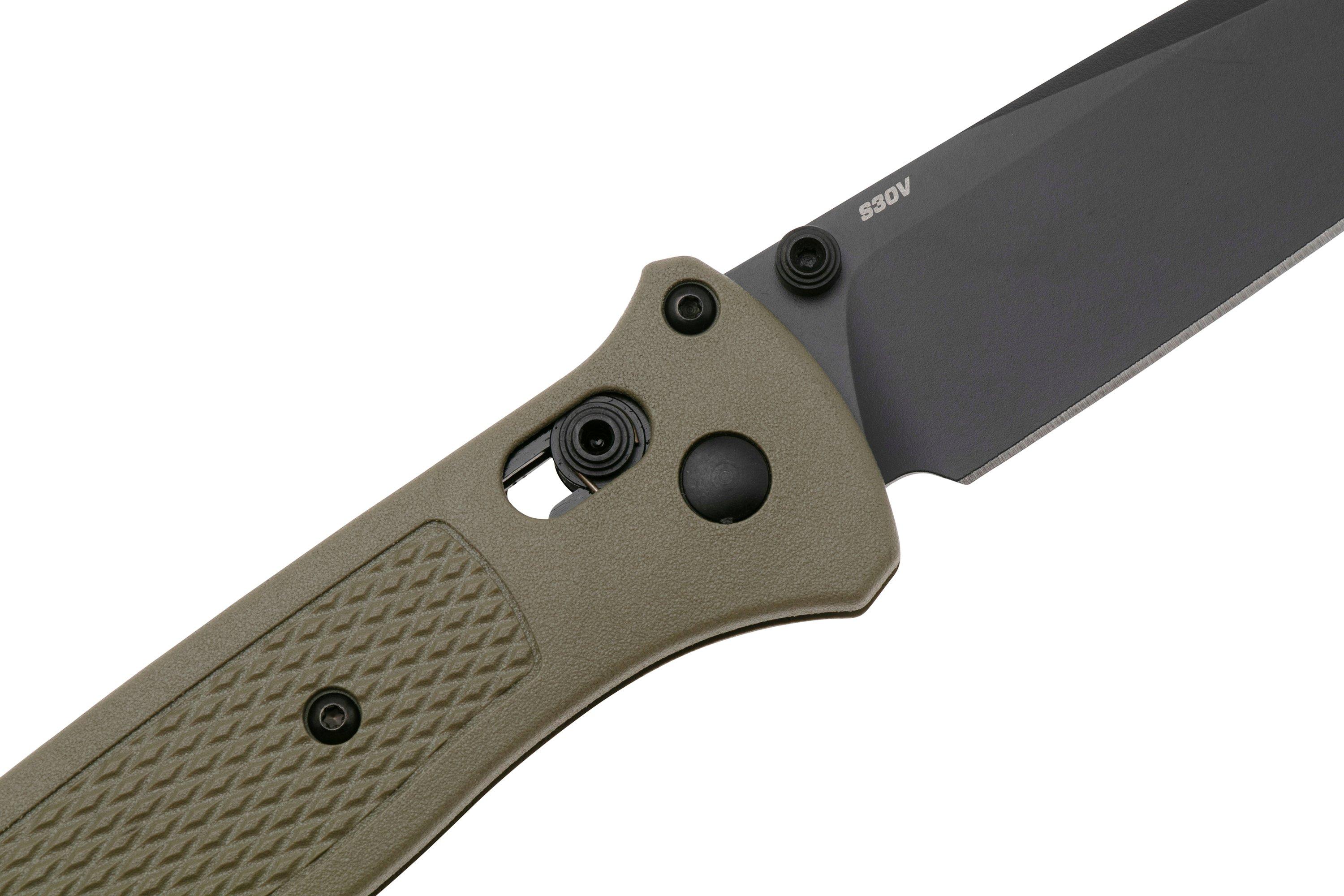 Benchmade Bailout 537BK-06 Black Cerakote CPM S30V, Ranger Green ...