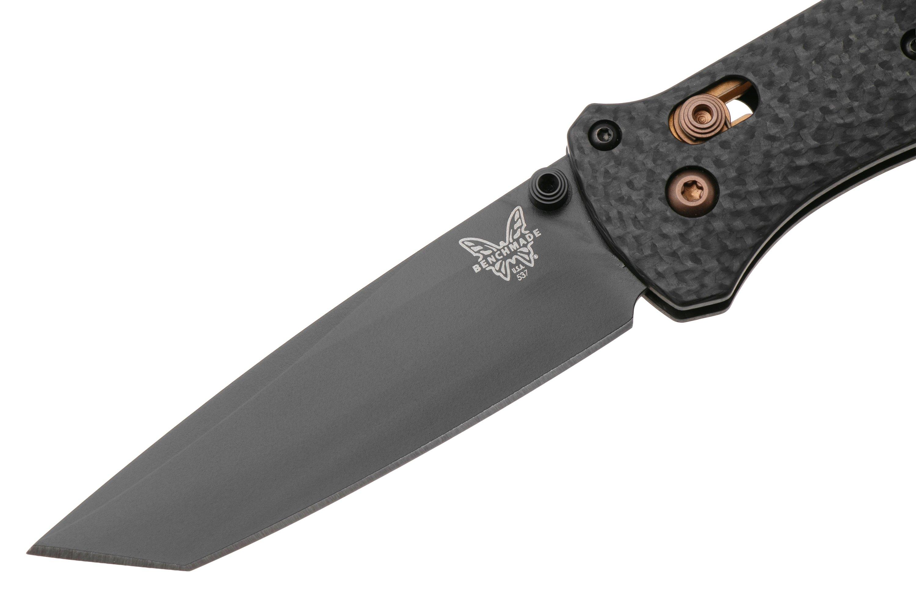 Benchmade Bailout 537BK-10 Black CPM S90V, Carbon Fiber, Dark Copper ...