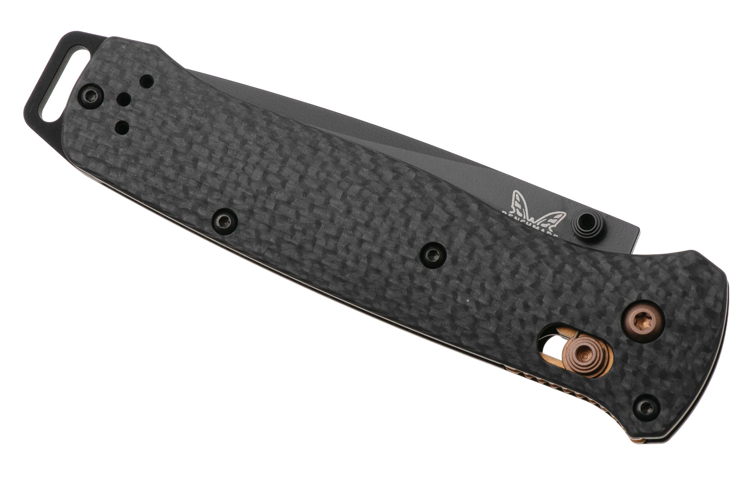 Benchmade Bailout 537BK-10 Black CPM S90V, Carbon Fiber, Dark Copper ...