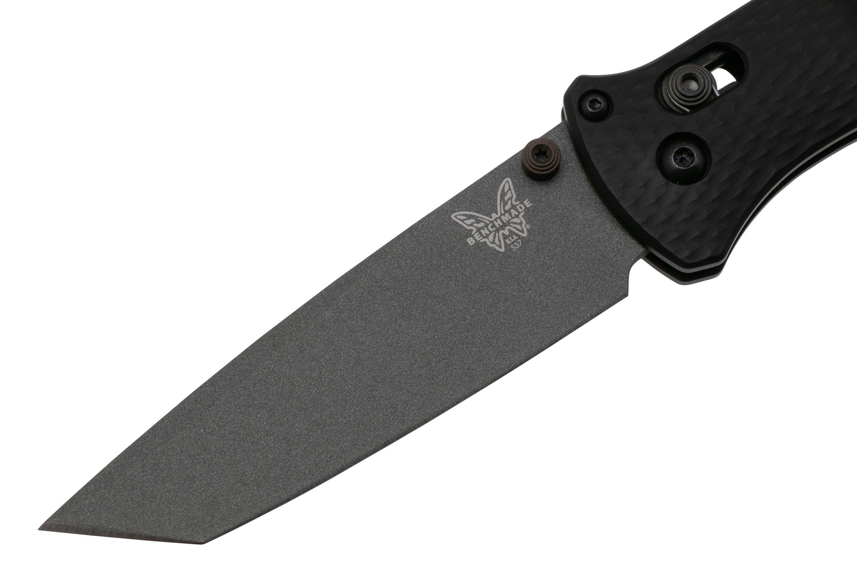 Benchmade Bailout 537GY-03, CPM-M4, Black Aluminium, coltello da tasca ...