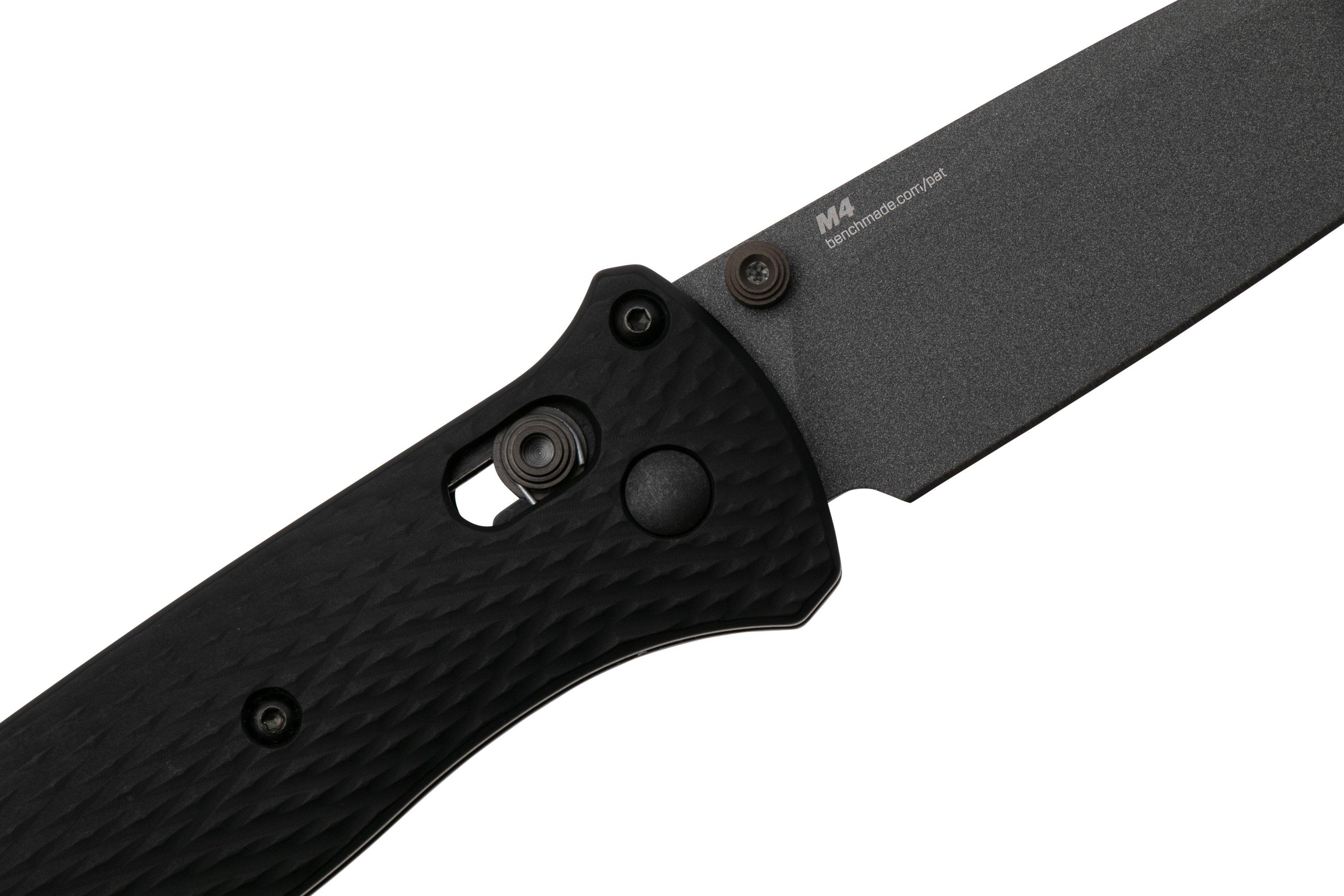 Benchmade Bailout 537GY-03, CPM-M4, Black Aluminium, pocket knife ...