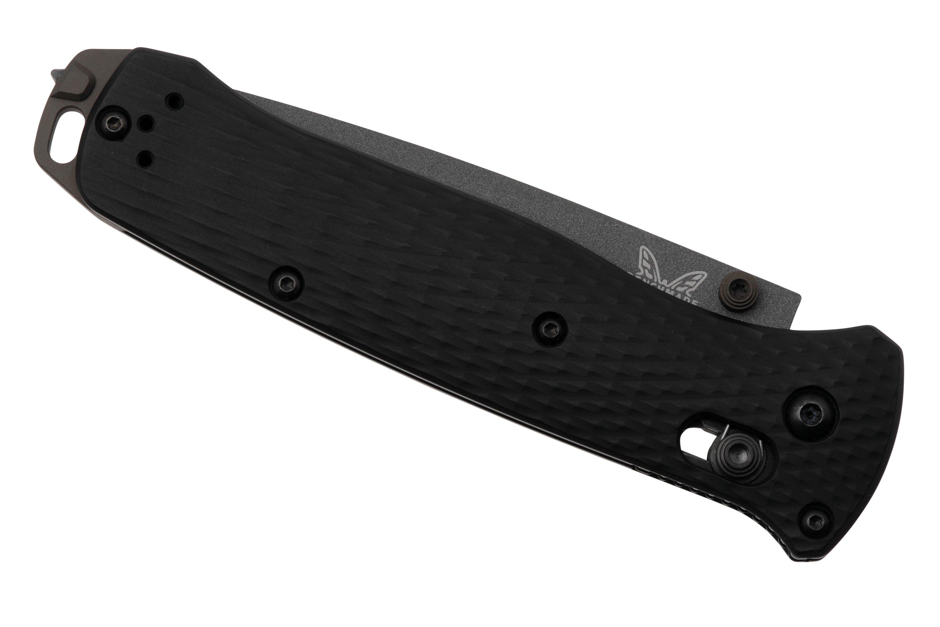 Benchmade Bailout 537GY-03, CPM-M4, Black Aluminium, coltello da tasca ...