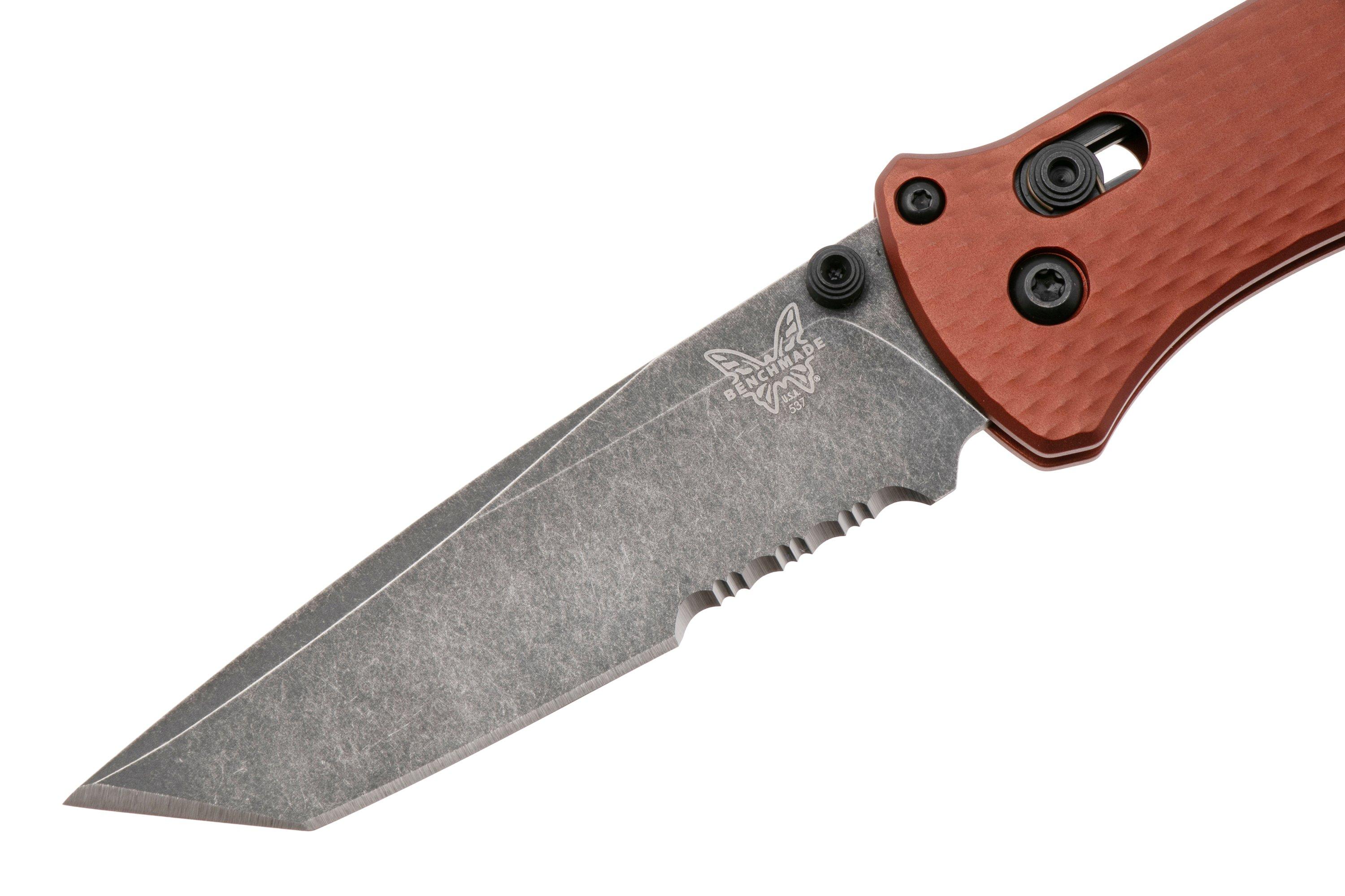 Benchmade Bailout 537SBK-07 Blackwashed Cerakote CPM Magnacut Tanto ...