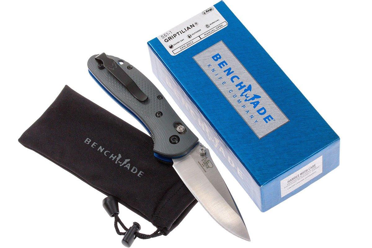 Benchmade 551-1 Griptilian CPM-20CV, droppoint | Advantageously ...
