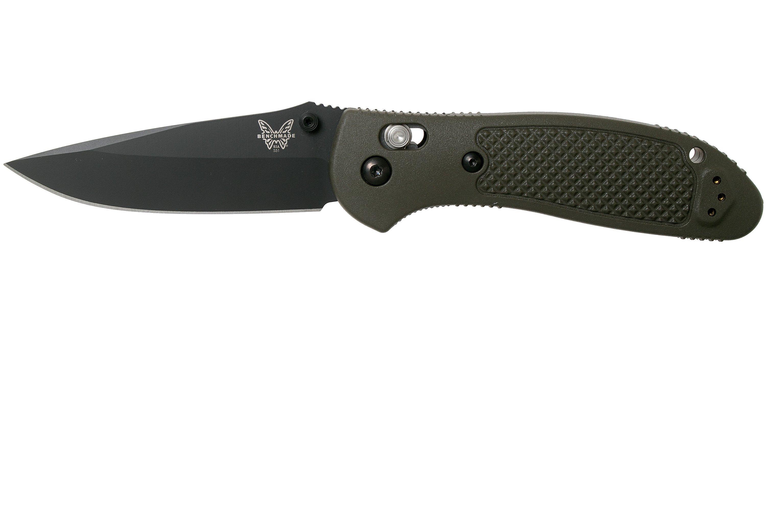 Benchmade Griptilian 551BKOD-S30V OD Green zakmes, Mel Pardue design ...