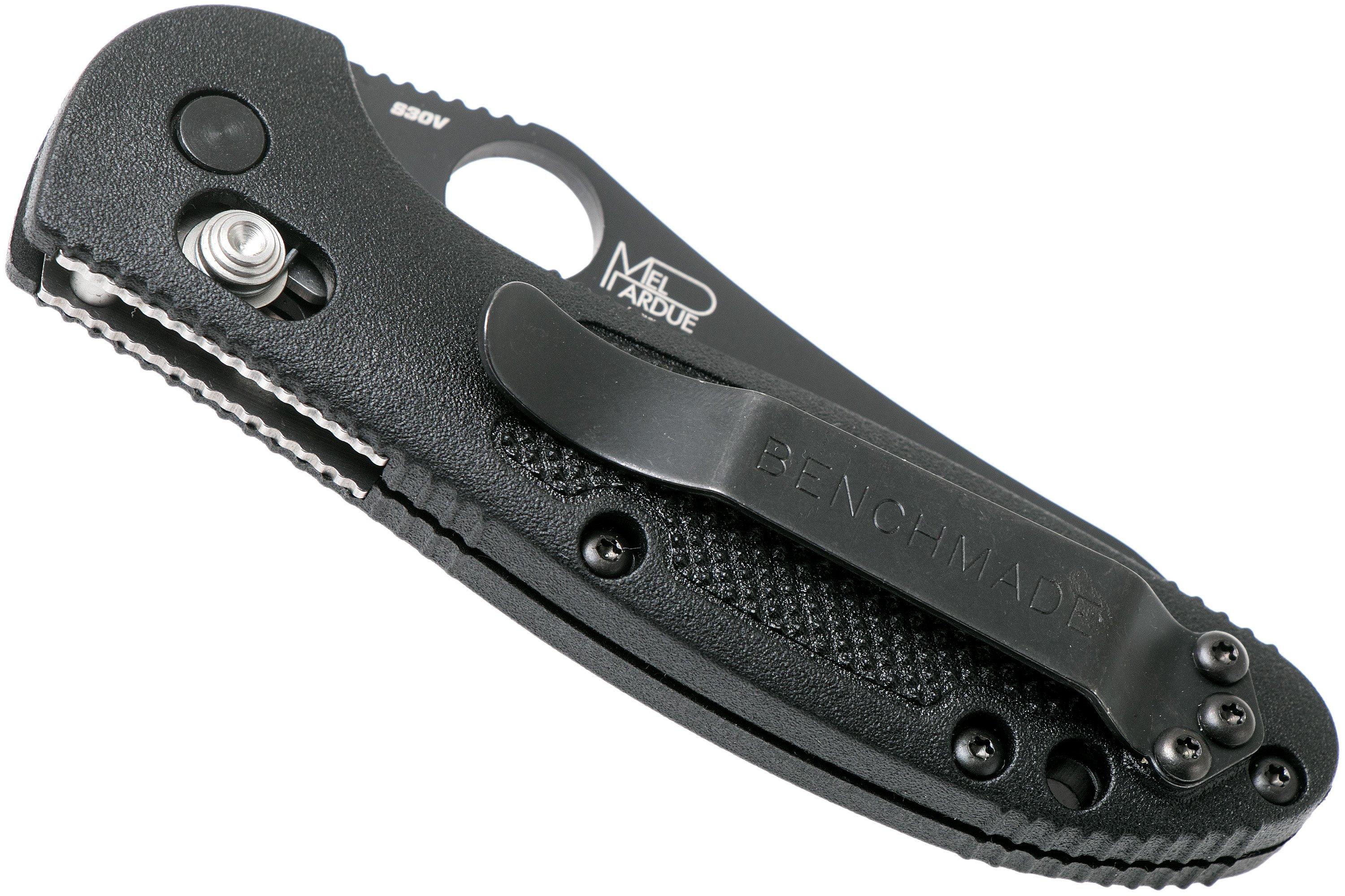 Benchmade Mini-Griptilian 555BK-S30V pocket knife, Mel Pardue design ...