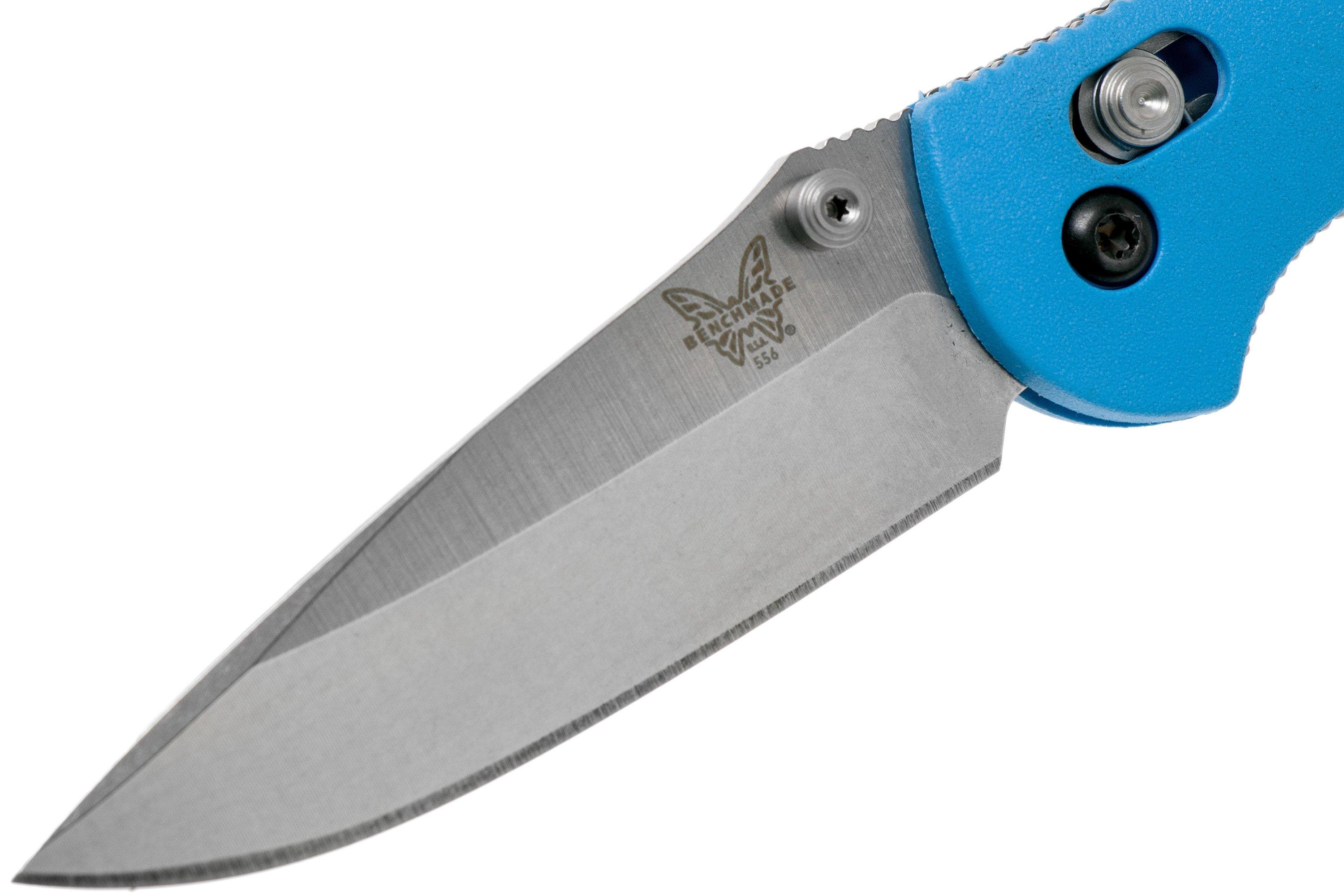 Benchmade Mini-Griptilian 556-BLU-S30V pocket knife, Mel Pardue design ...
