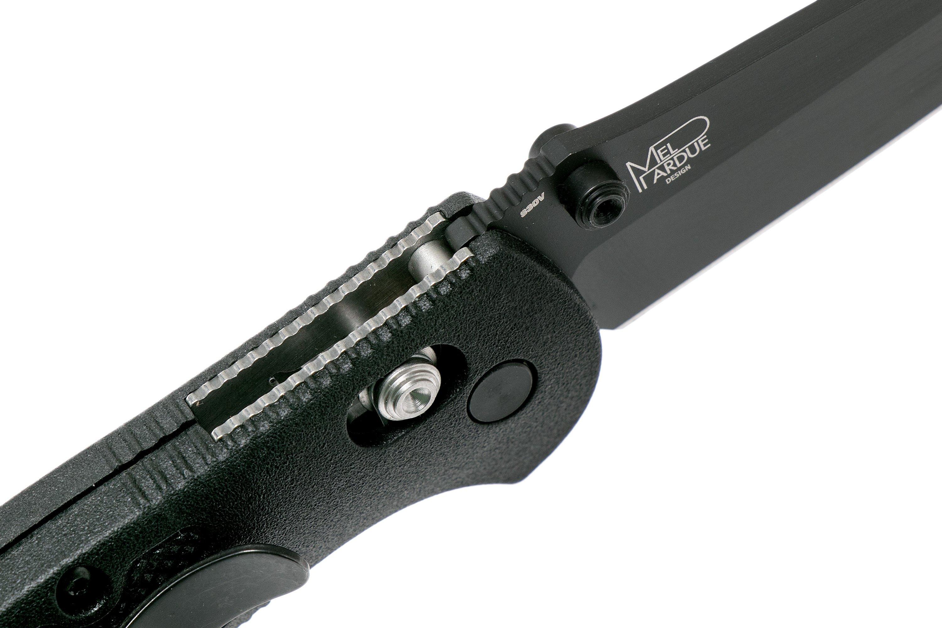 Benchmade Mini-Griptilian 556BK-S30V pocket knife, Mel Pardue design ...